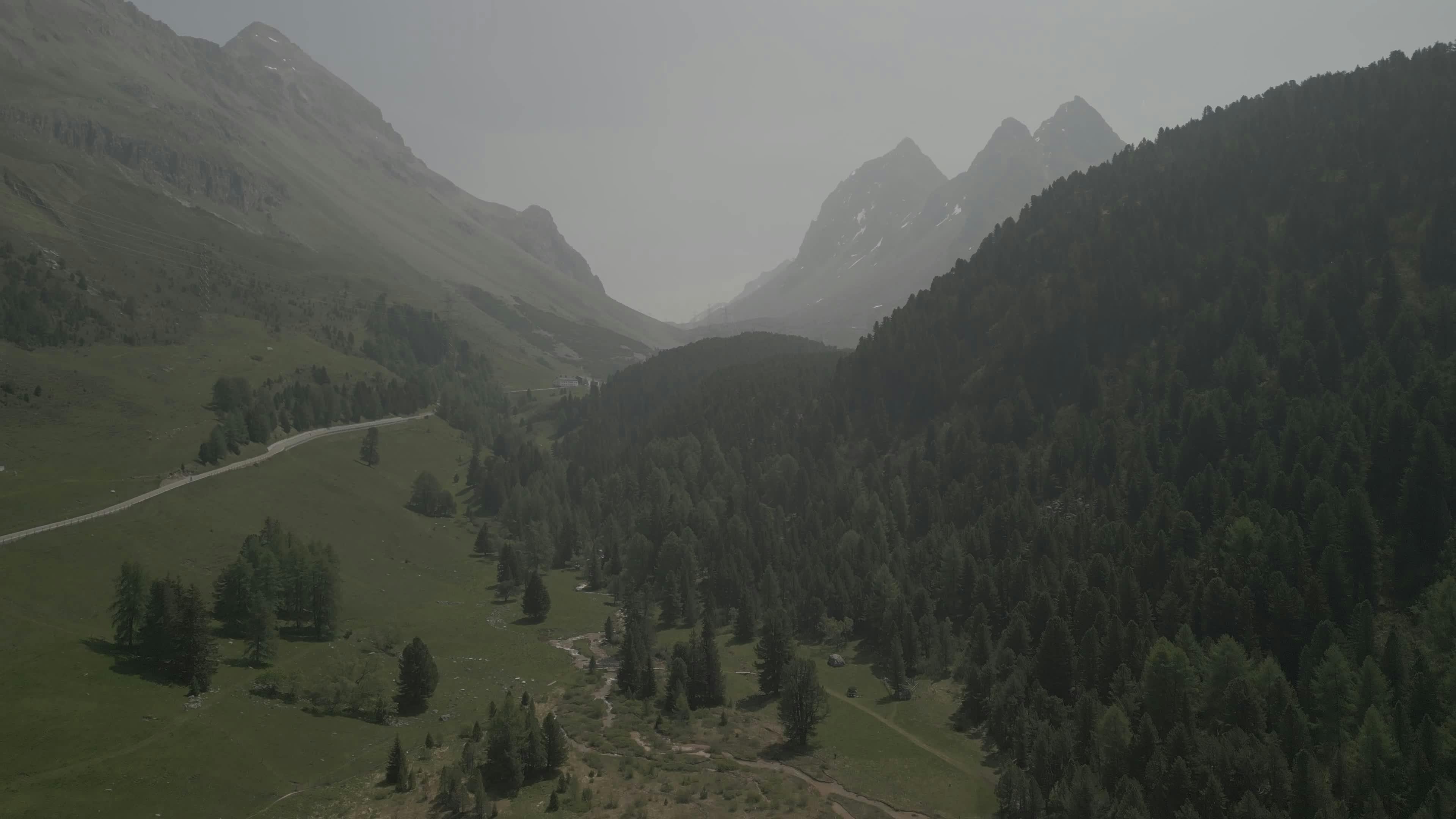 Breathtaking Aerial View of Swiss Alps Scene Free Stock Video Footage ...