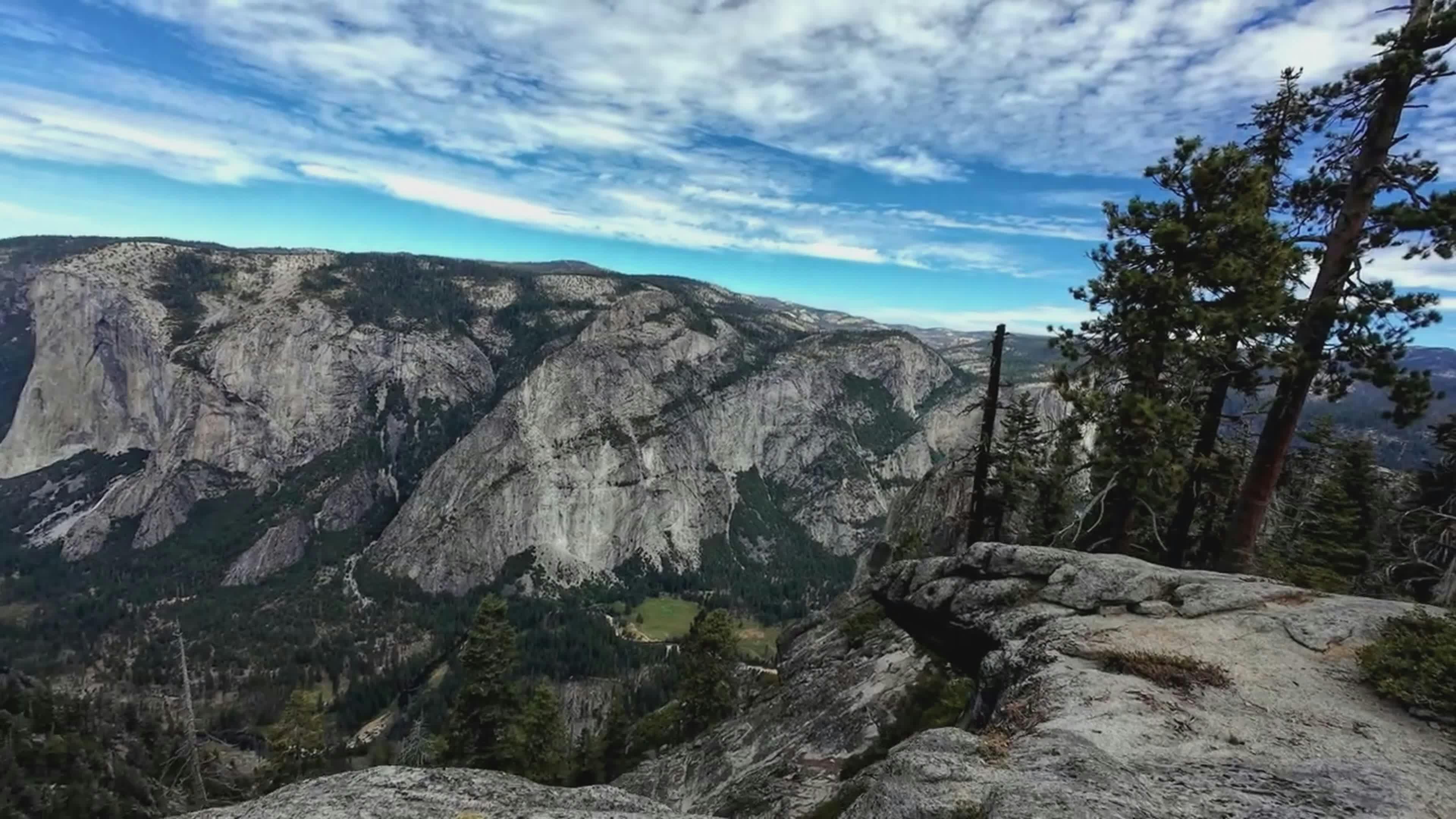Breathtaking Sunset View of Half Dome in Yosemite Free Stock Video ...
