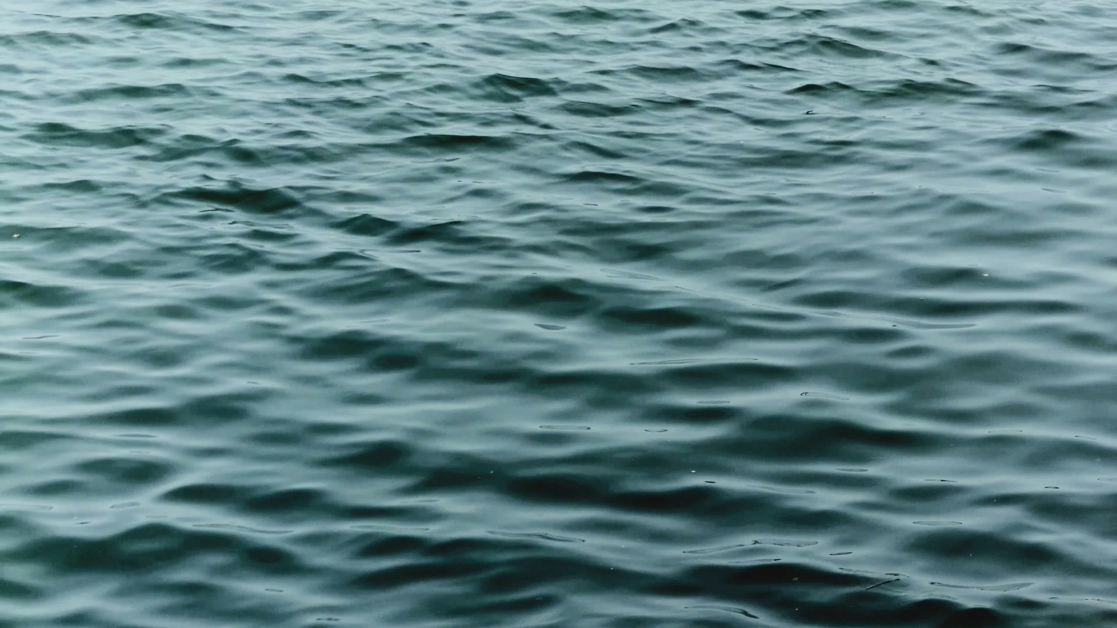 Moody Blue Ocean Waves in Slow Motion Free Stock Video Footage, Royalty ...