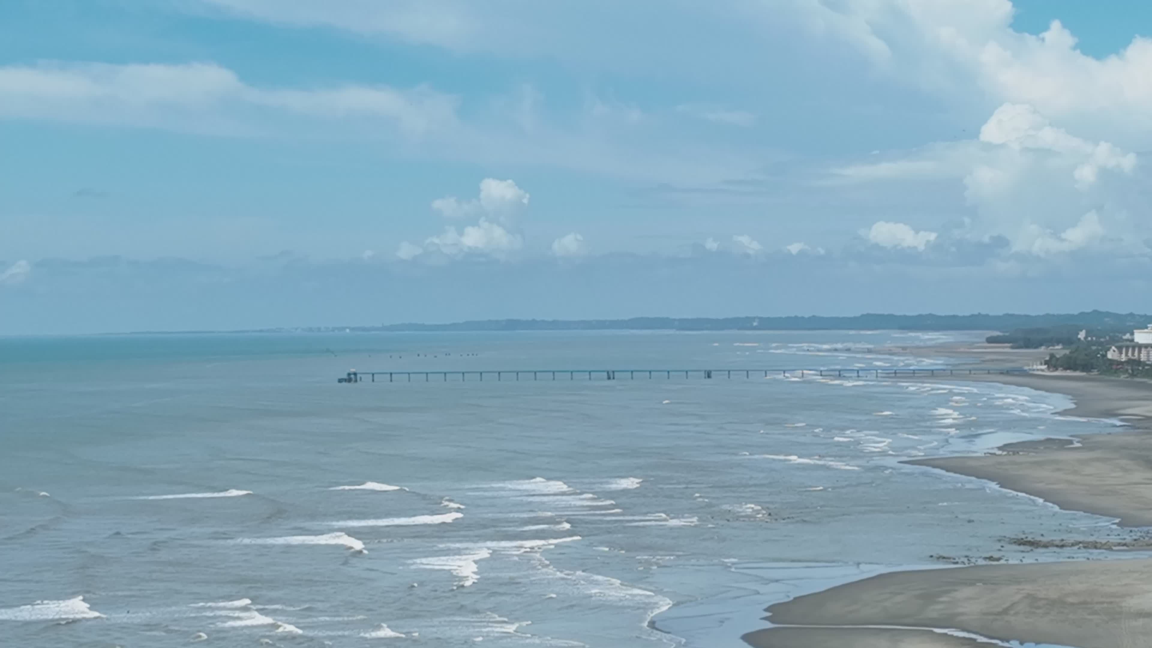 Aerial View of Cox's Bazar Beach, Bangladesh Free Stock Video Footage ...