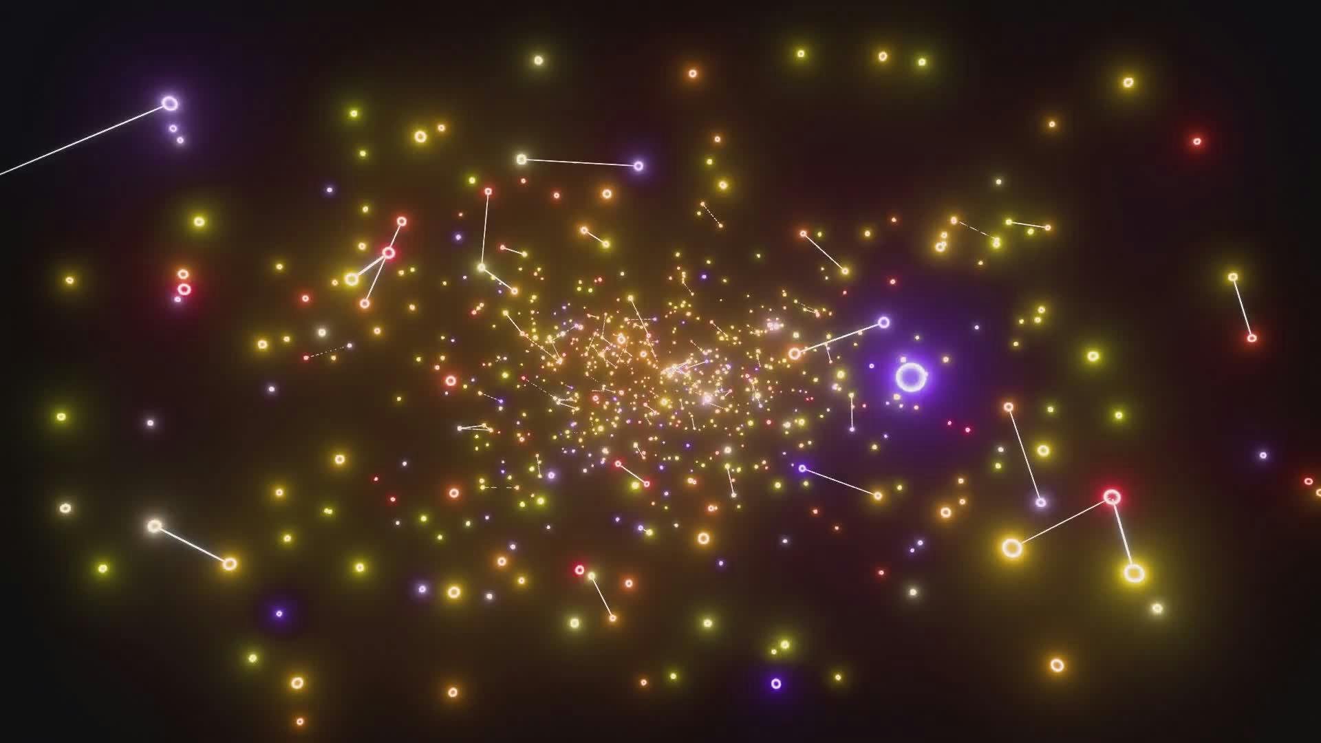 Abstract Glowing Particle Animation Background Free Stock Video Footage ...