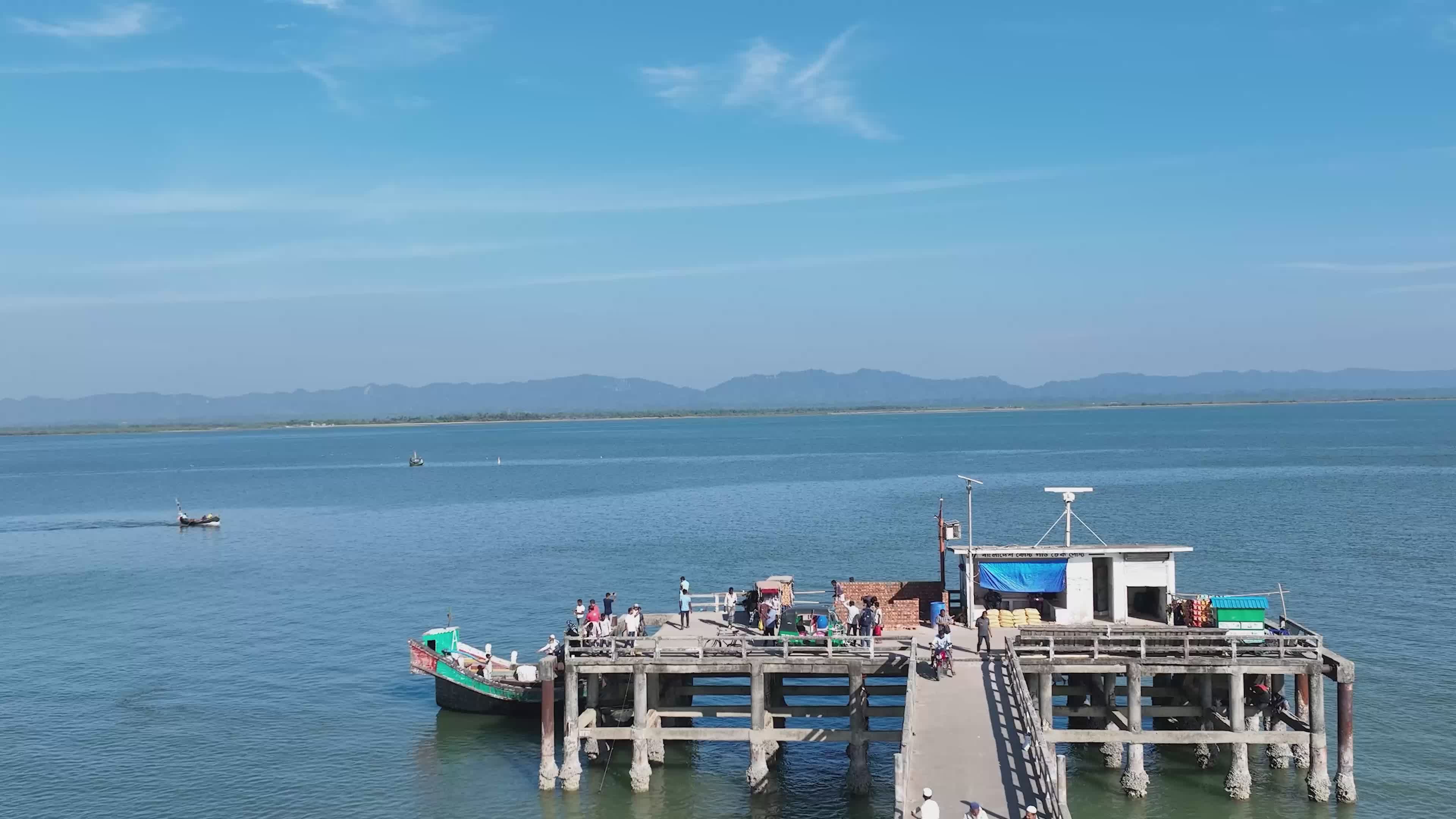 Scenic Teknaf Jetty View in Bangladesh Free Stock Video Footage ...