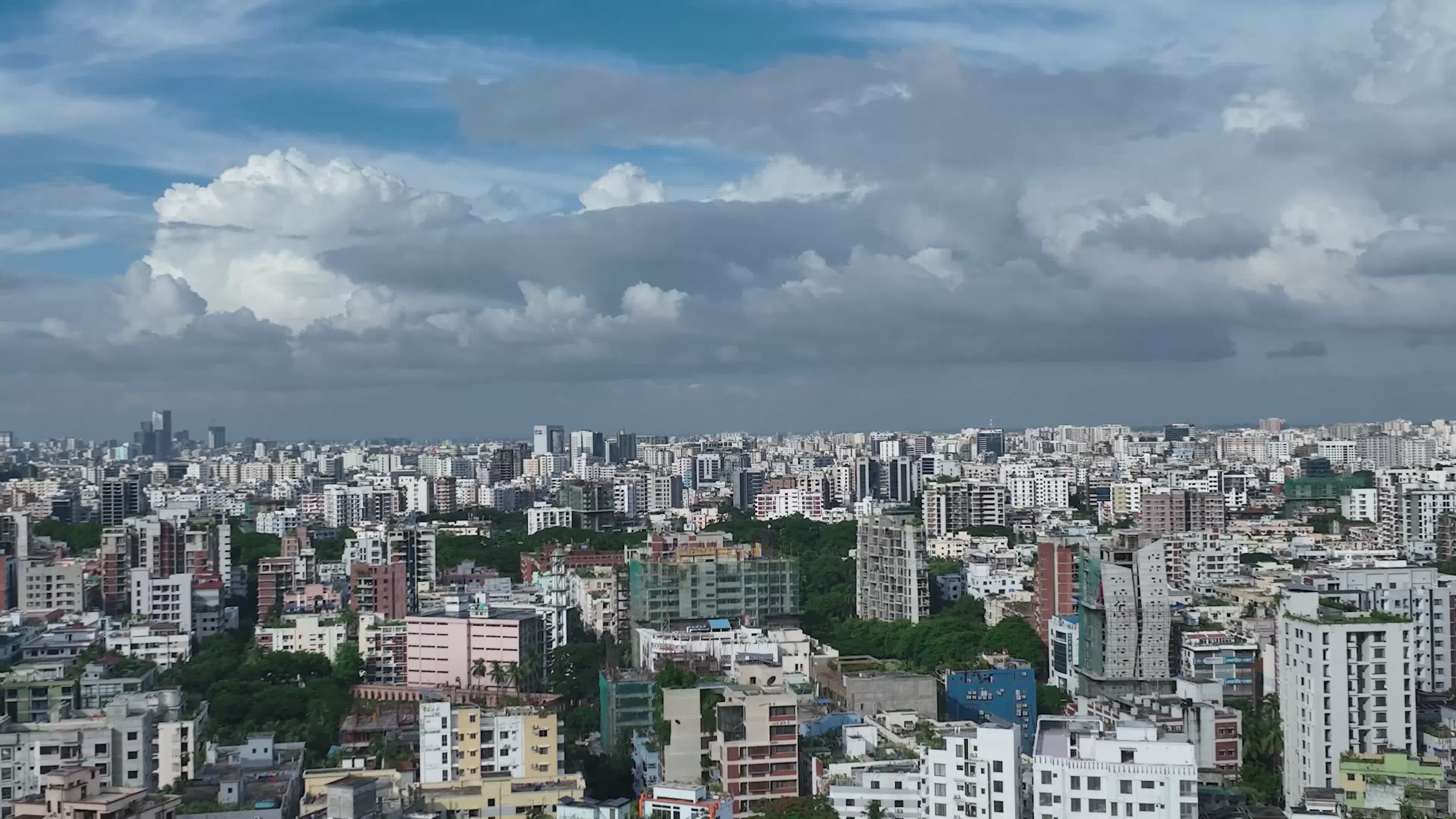 Aerial 4K Drone View of Dhaka City Skyline Free Stock Video Footage ...