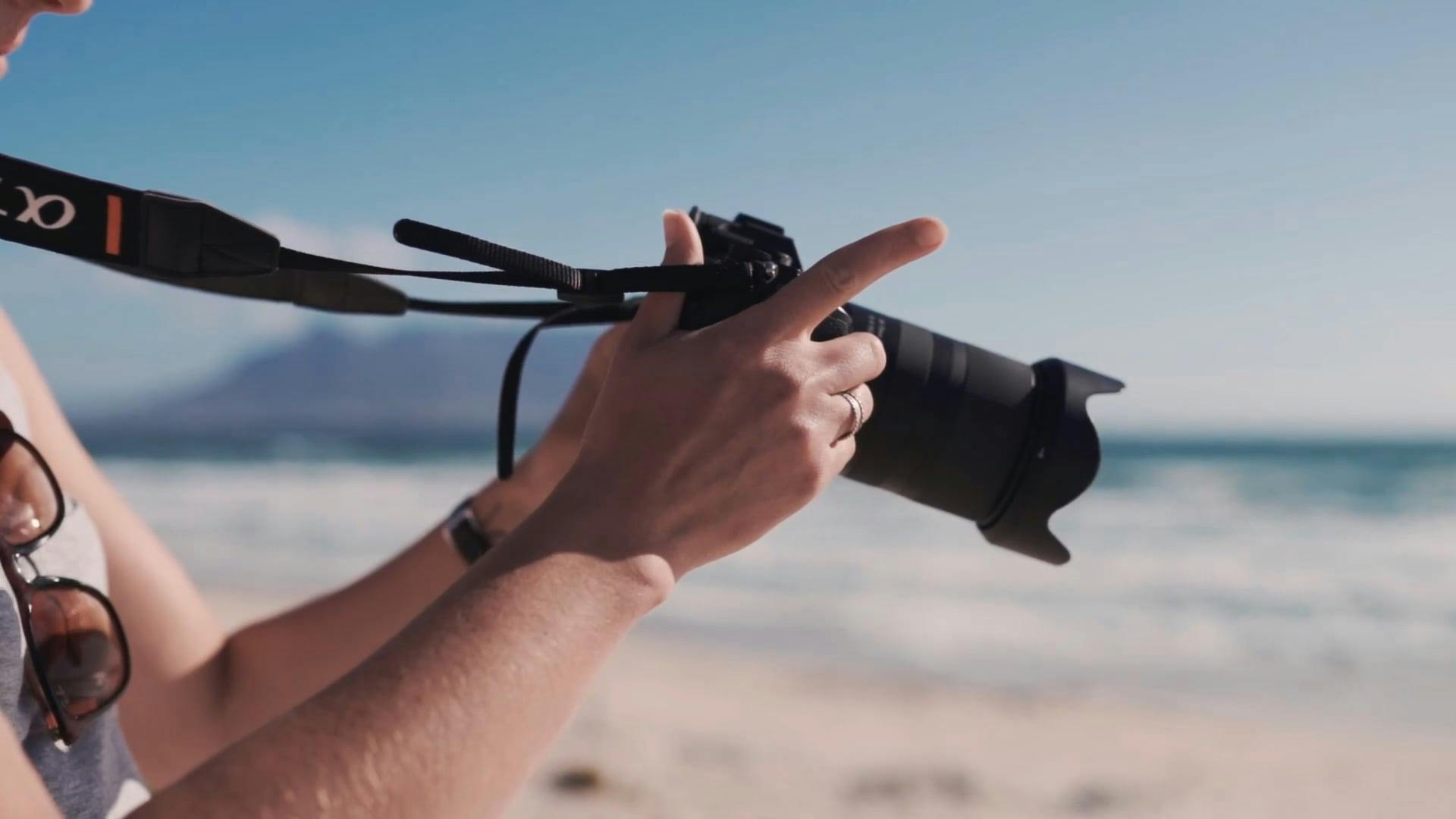 A Woman Taking Pictures Outdoor · Free Stock Video