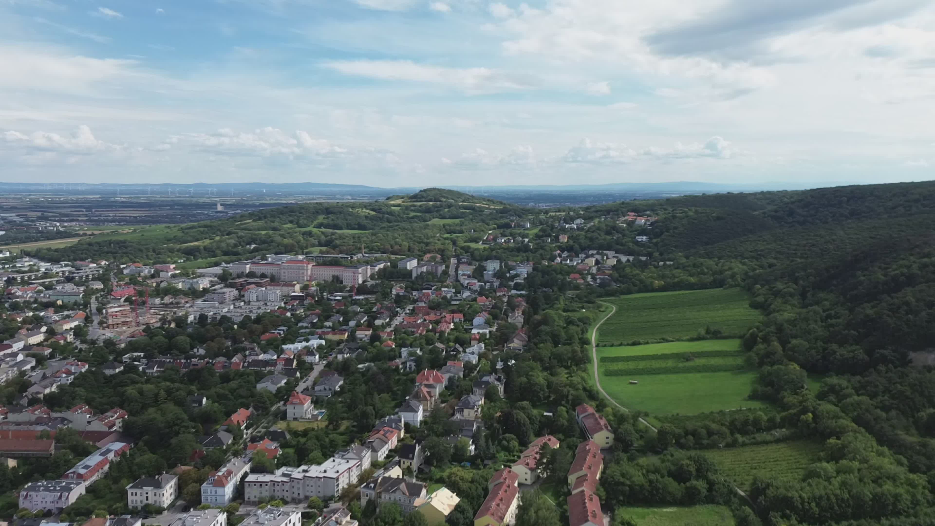 Scenic Aerial View of Mödling, Austria Free Stock Video Footage ...