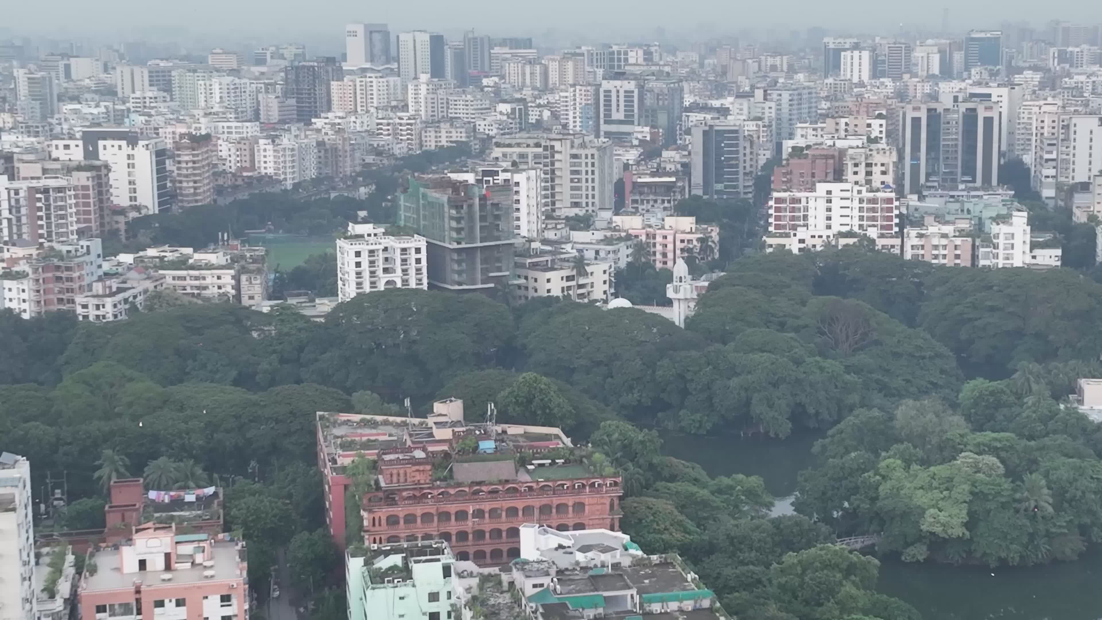 Scenic Aerial View of Dhaka's Urban Landscape Free Stock Video Footage ...