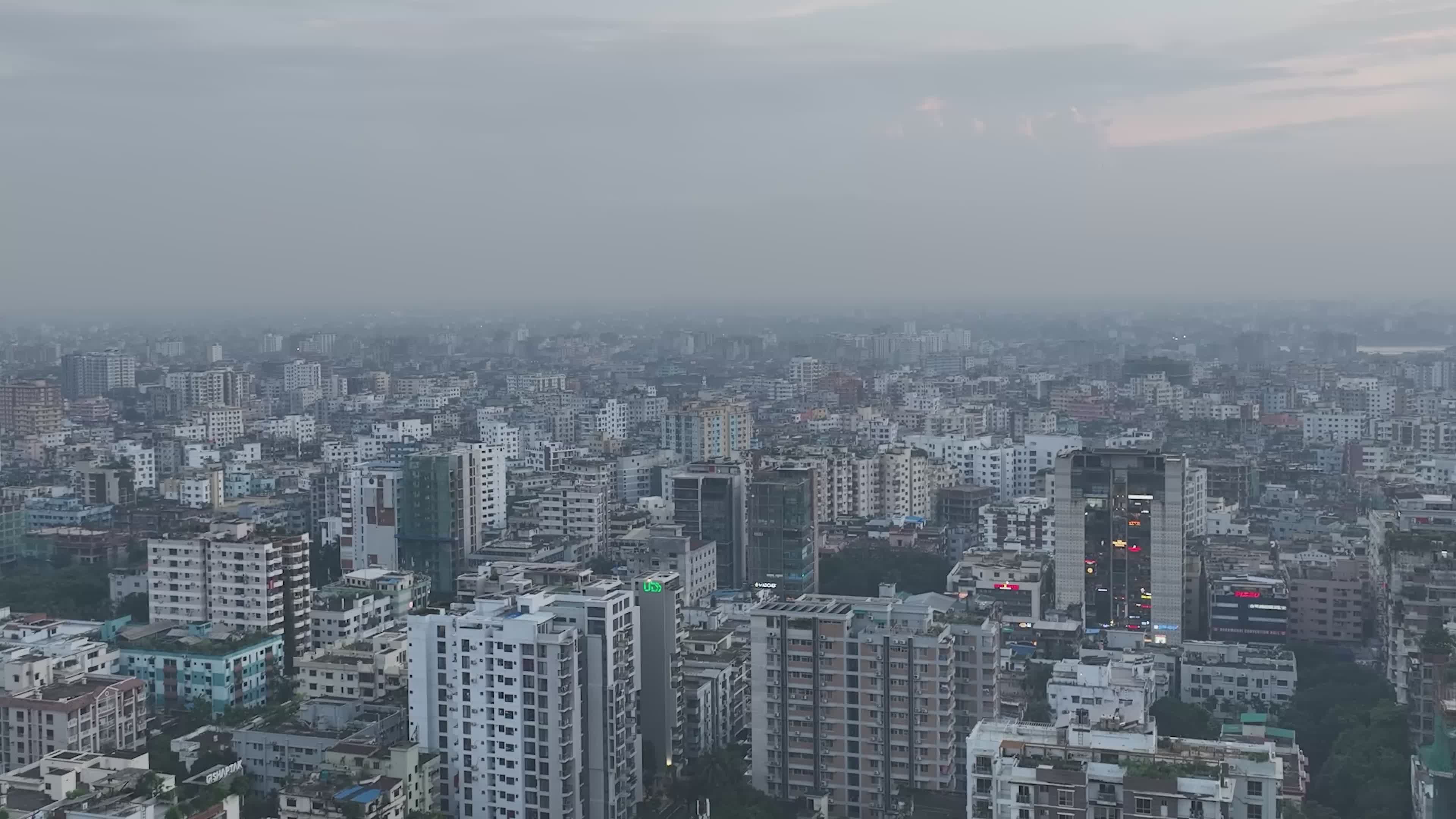 Stunning Aerial View of Dhaka Cityscape Free Stock Video Footage ...
