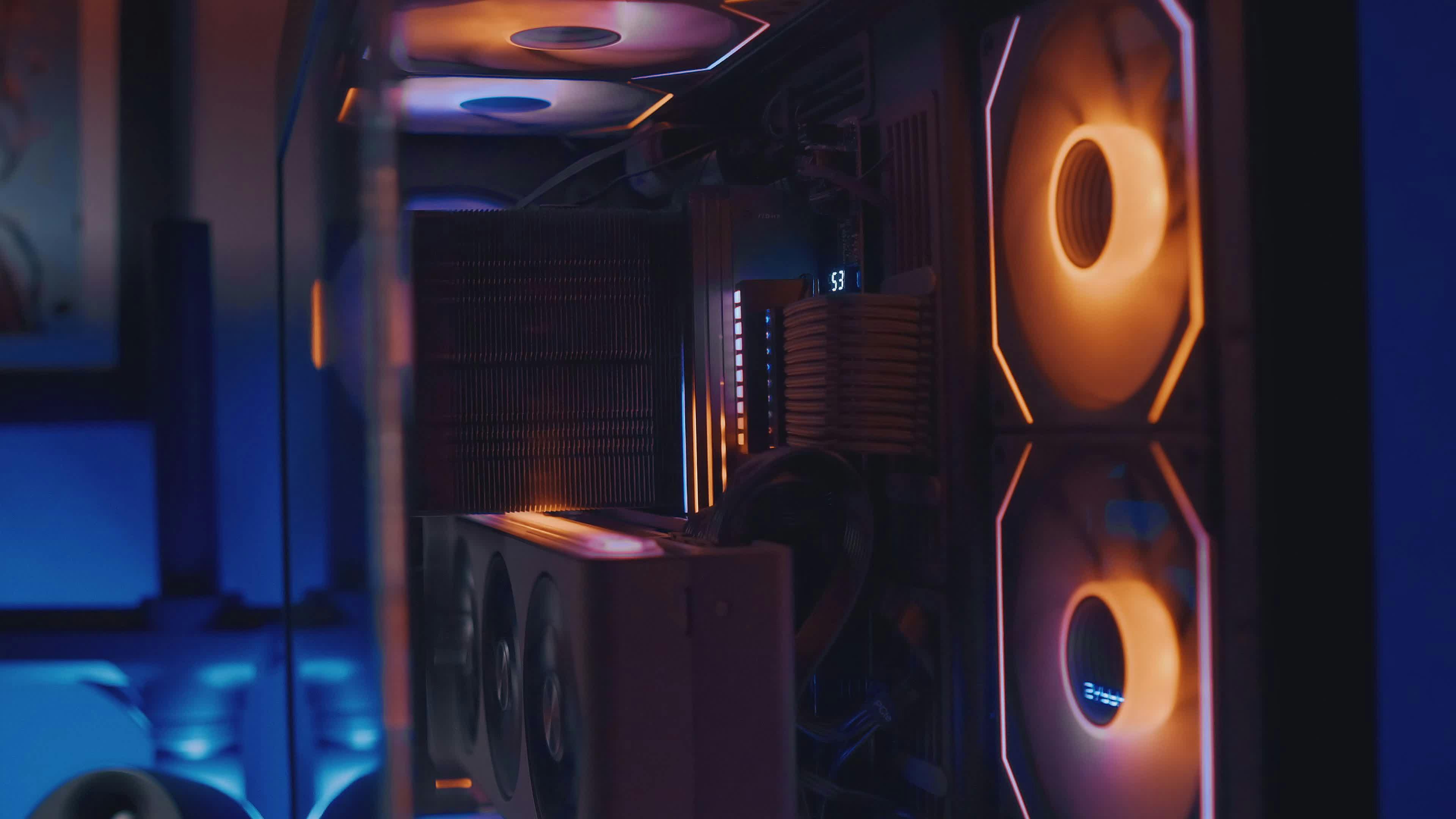 Vibrant Gaming PC with RGB Lighting Effects Free Stock Video Footage ...