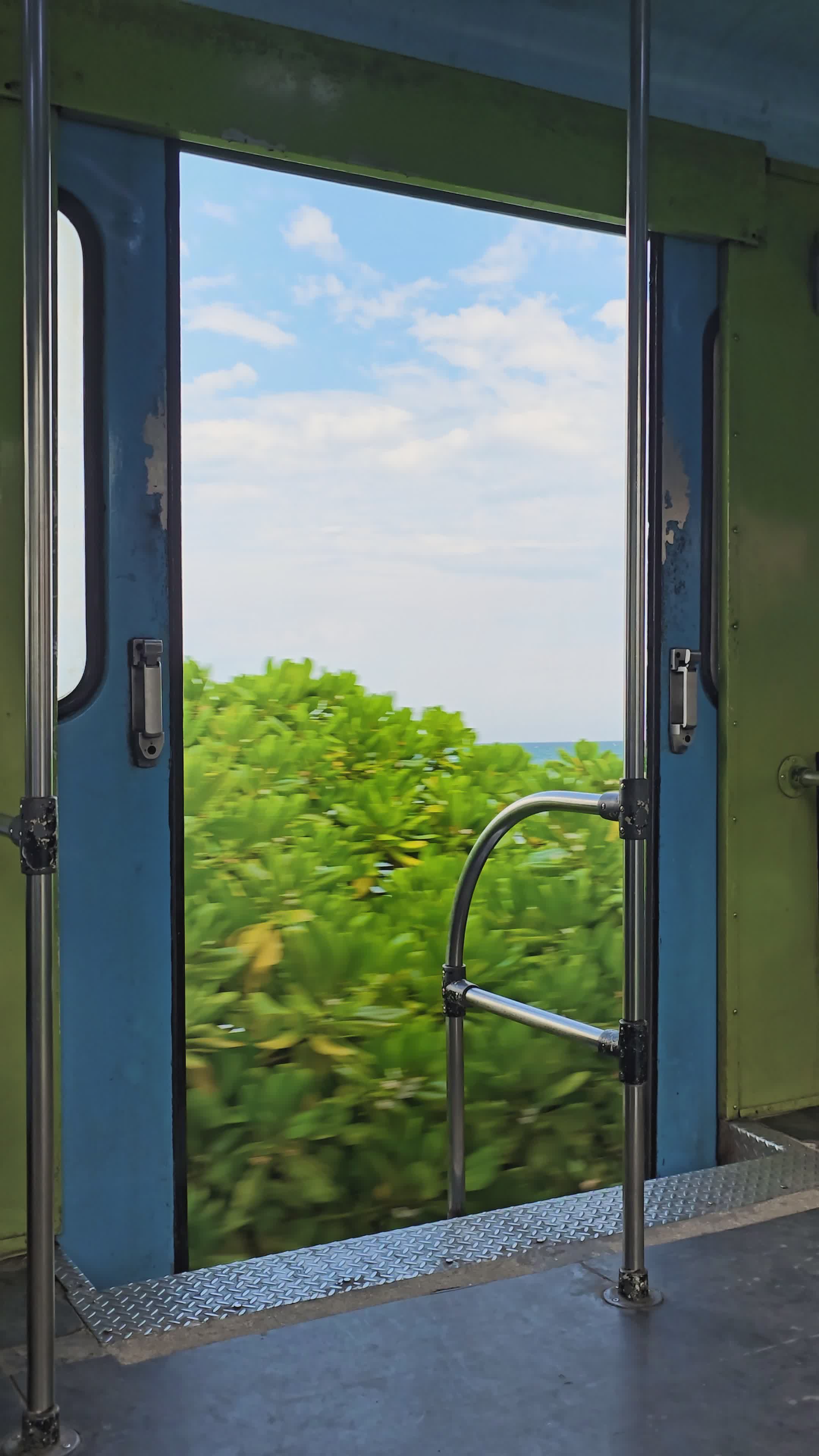 Scenic Train Ride with Ocean View Free Stock Video Footage, Royalty ...