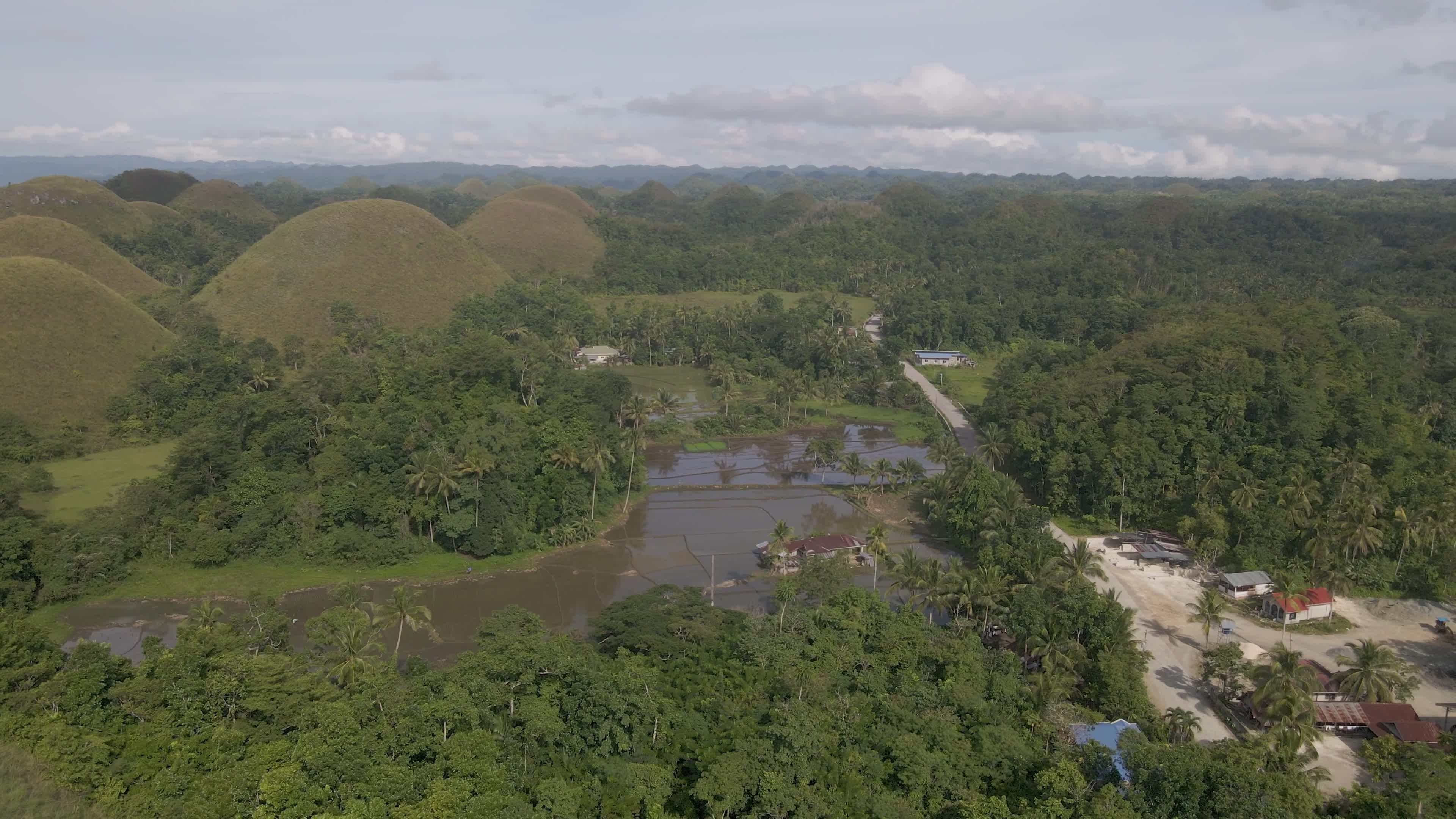 Breathtaking Aerial View of Chocolate Hills, Bohol Free Stock Video ...