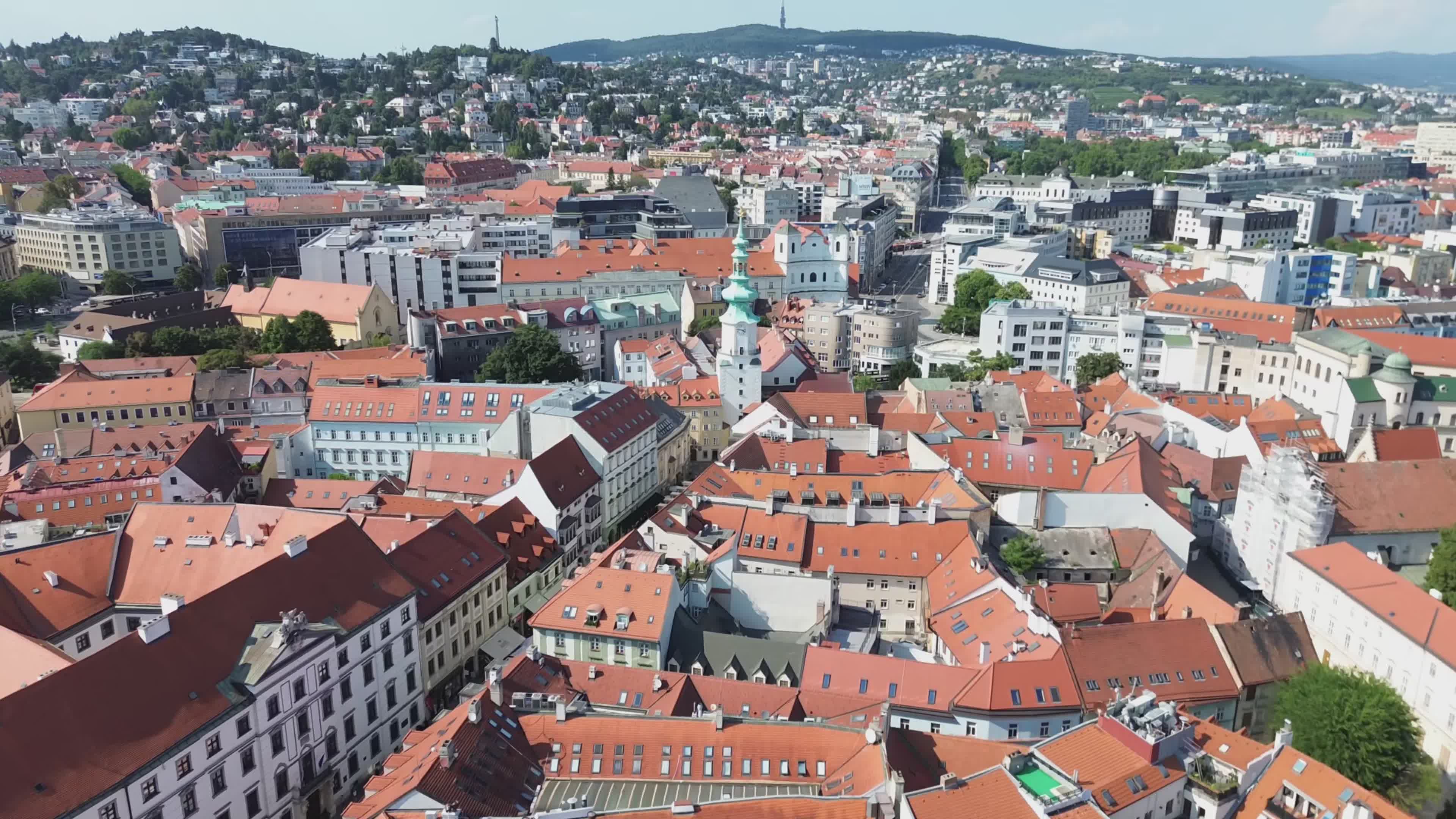 Panoramic Rooftop View of Historical Old Town Architecture Free Stock ...