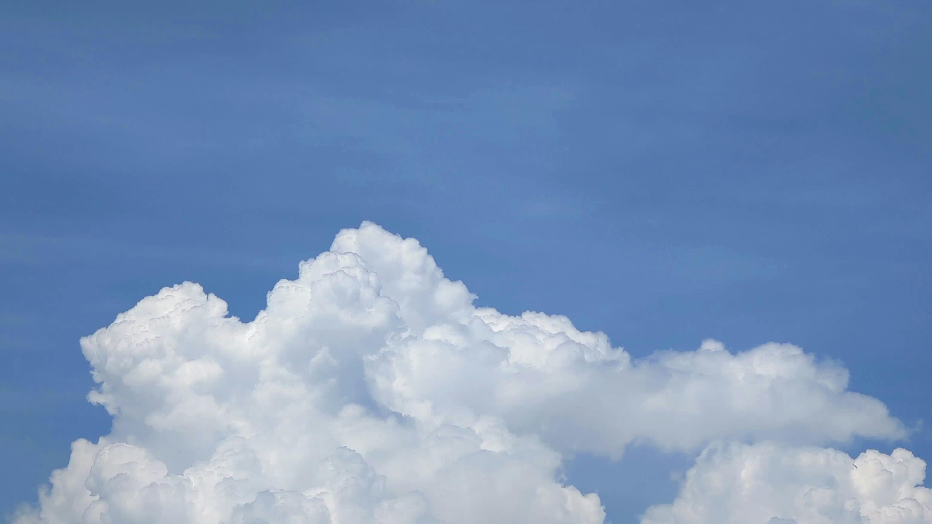 Beautiful Cumulus Clouds in Blue Sky Free Stock Video Footage, Royalty ...