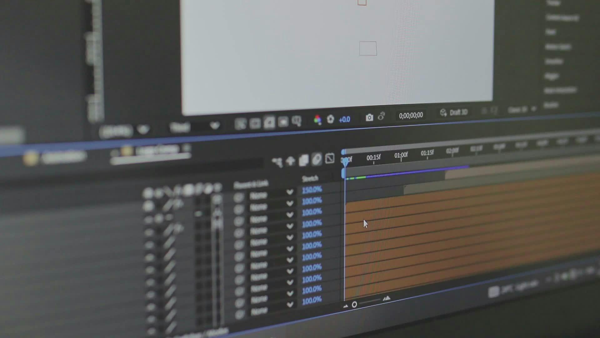 Professional Video Editing Timeline in Motion Free Stock Video Footage ...