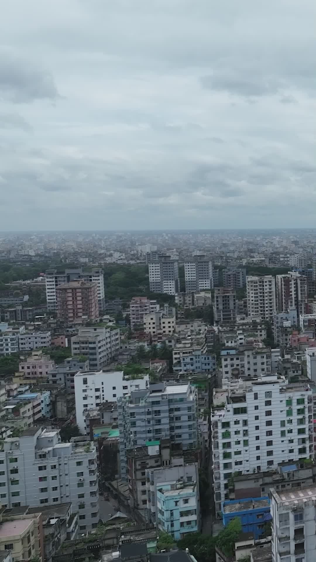 Aerial Drone View of Dhaka City Skyline Free Stock Video Footage ...