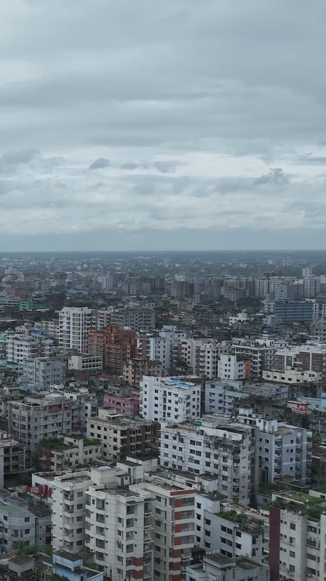 Aerial View of Dhaka City Skyline Free Stock Video Footage, Royalty ...