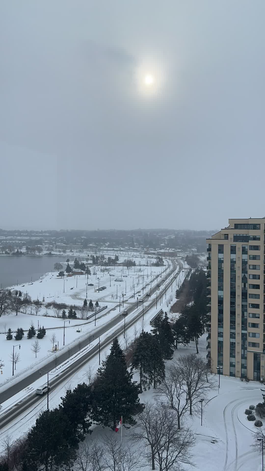 Timelapse of Snowy Winter Scene in Barrie Free Stock Video Footage ...