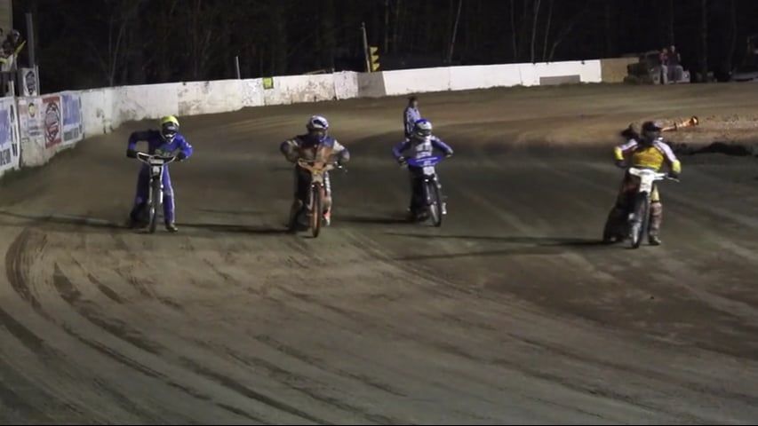 A Motocross Race In An Enclosed Off-Road Circuits Free Stock Video ...