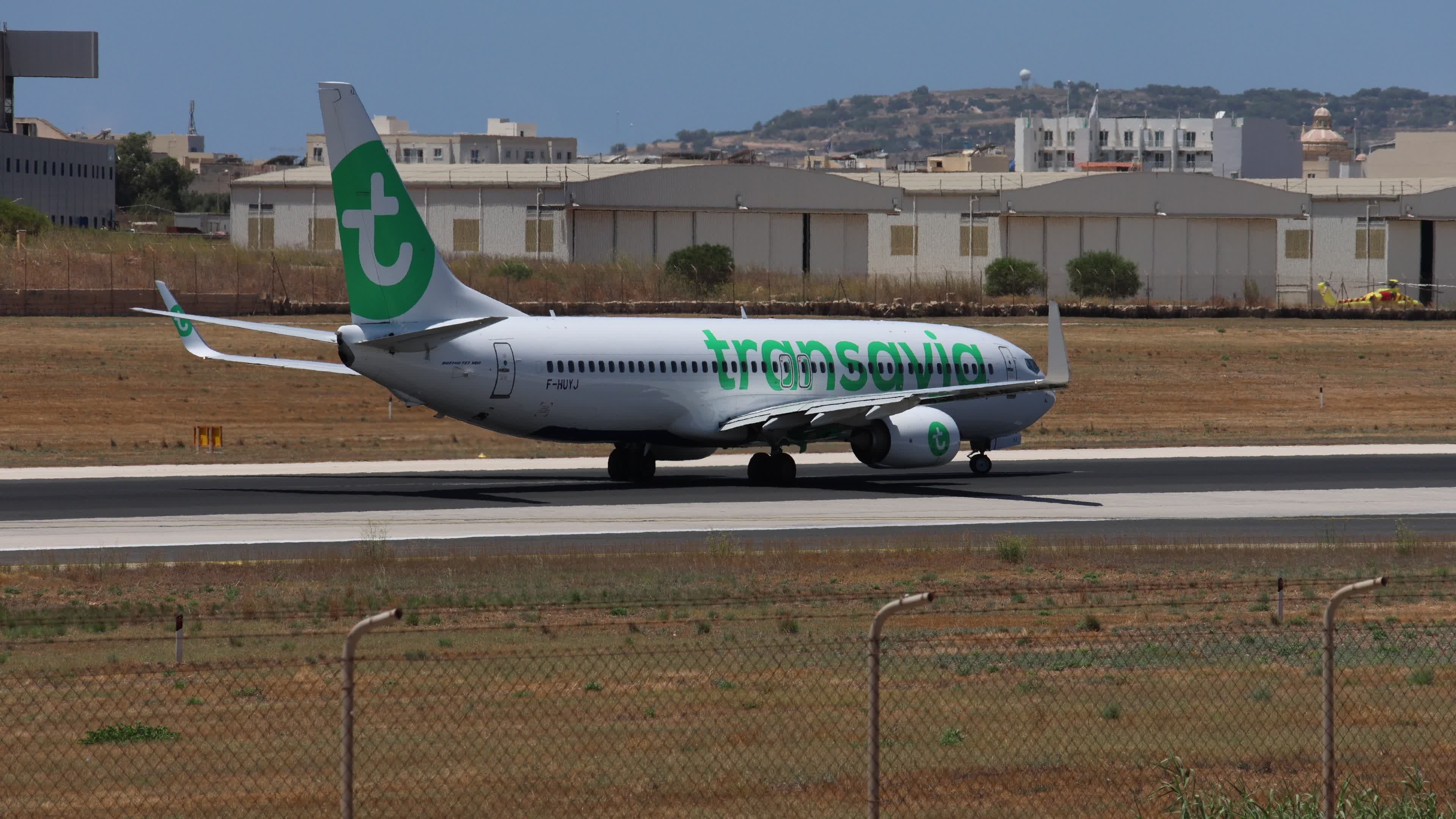 Passenger Airplane Taxiing on Runway at Airport Free Stock Video ...