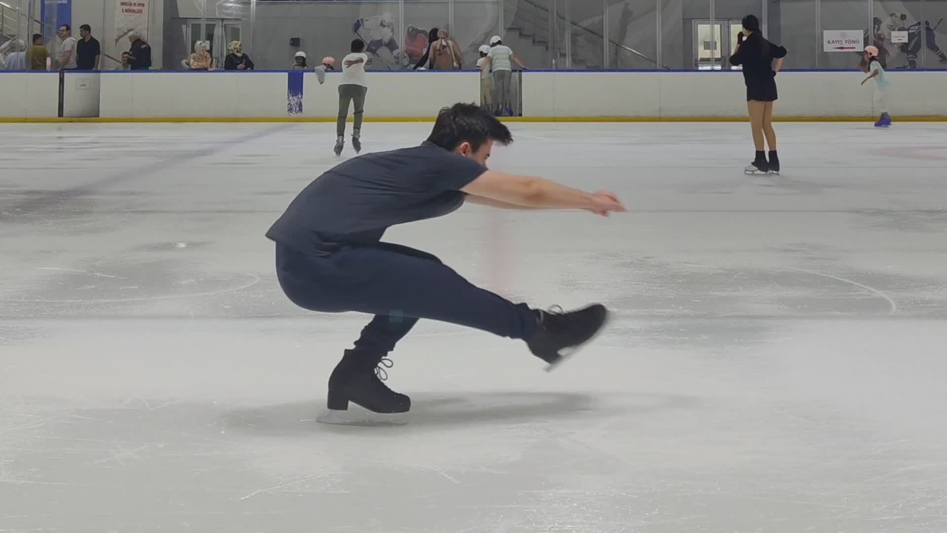 Dynamic Figure Skating Performance on Ice Free Stock Video Footage ...