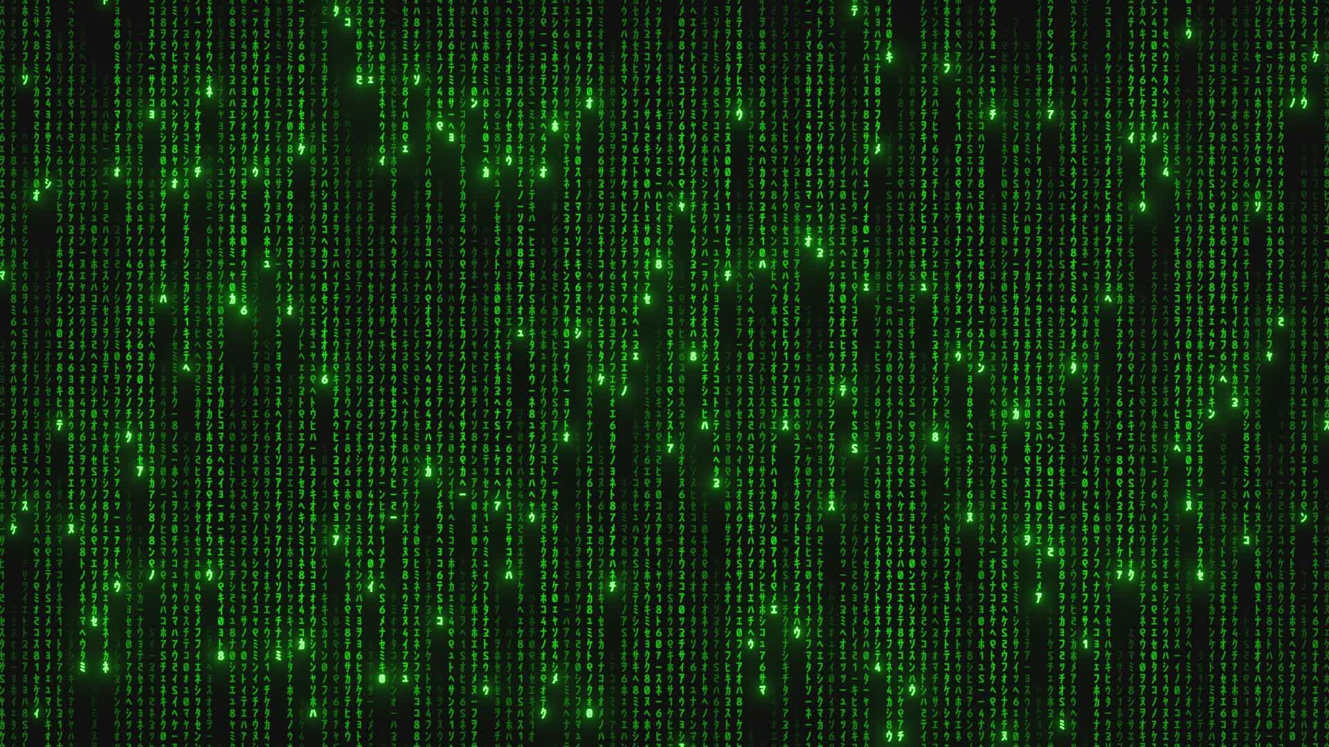 Green Digital Matrix Code Background Animation Free Stock Video Footage ...