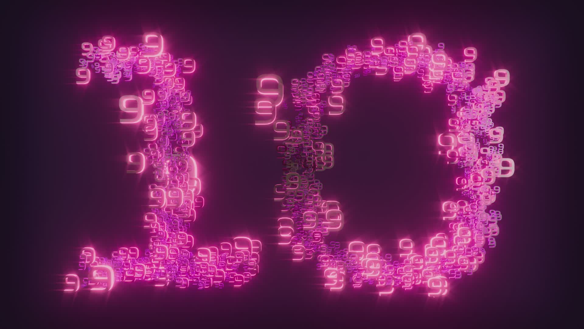 Animated Neon Countdown from 10 to 1 Free Stock Video Footage, Royalty ...