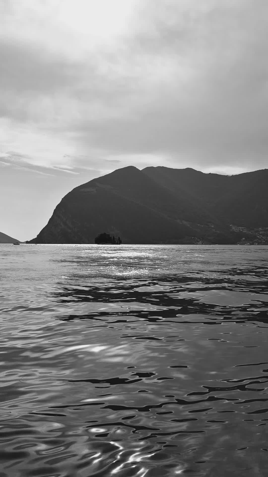 Serene Grayscale View of Tranquil Lake Free Stock Video Footage ...