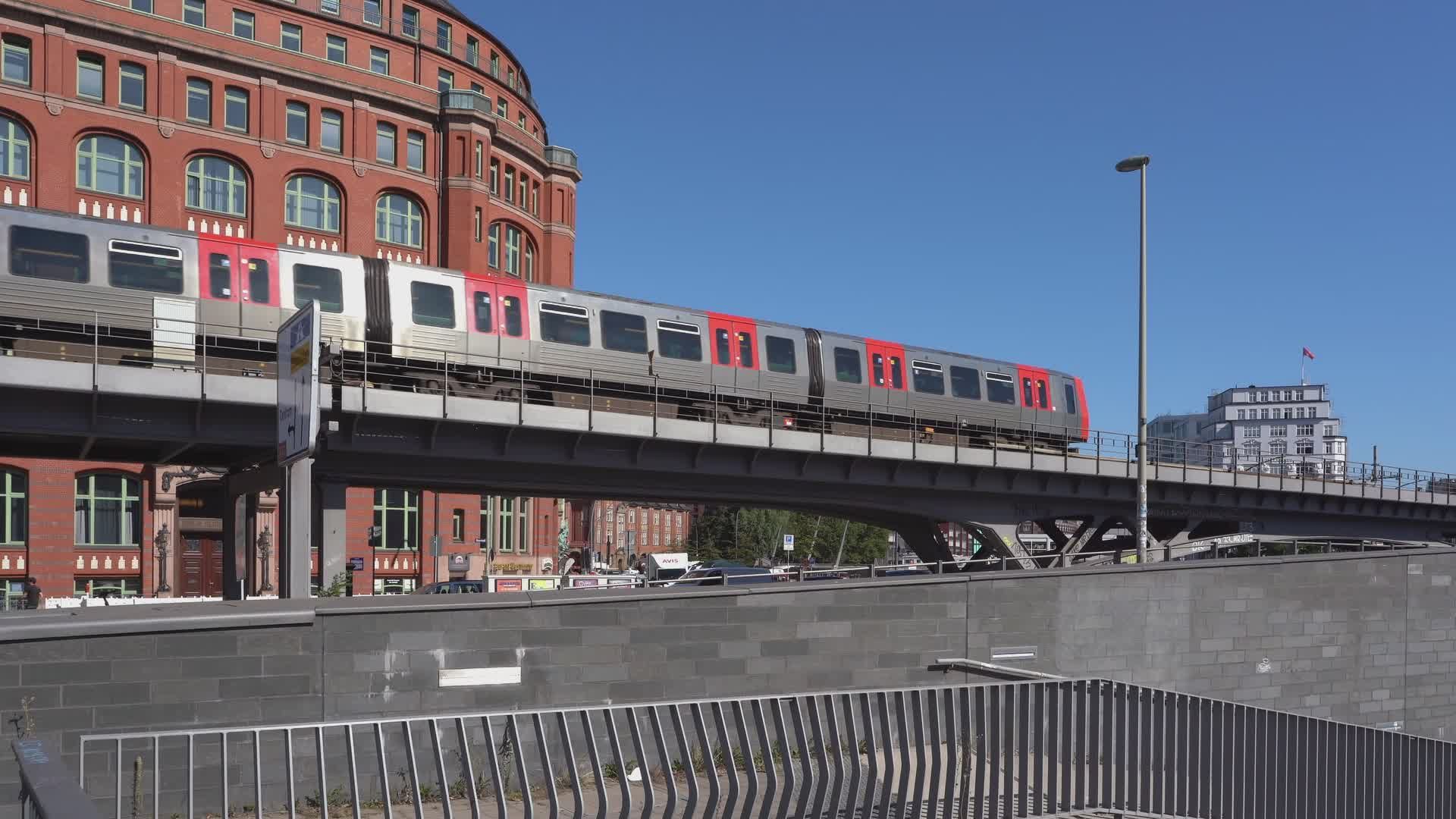 Commuter Train Journeys Through Urban Landscape Free Stock Video ...