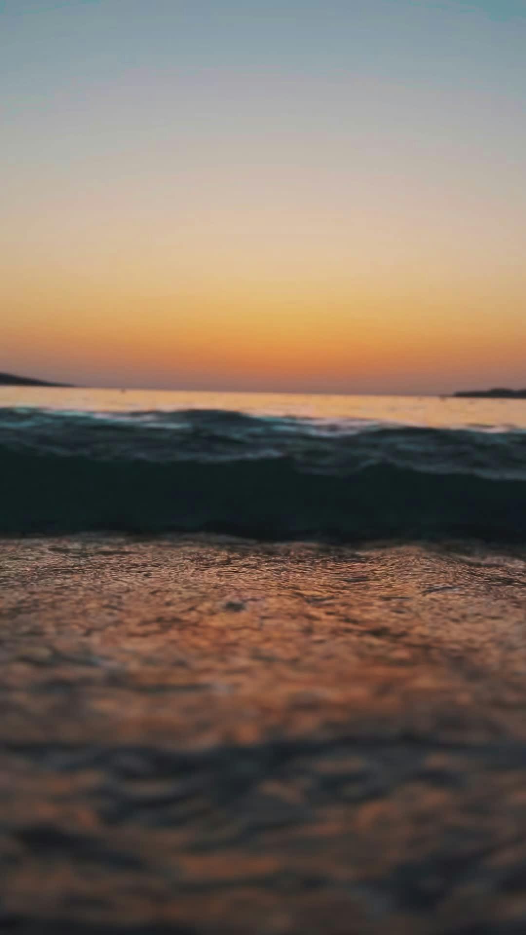 Stunning Beach Sunset with Waves and Clouds Free Stock Video Footage, Royalty-Free 4K & HD Video ...