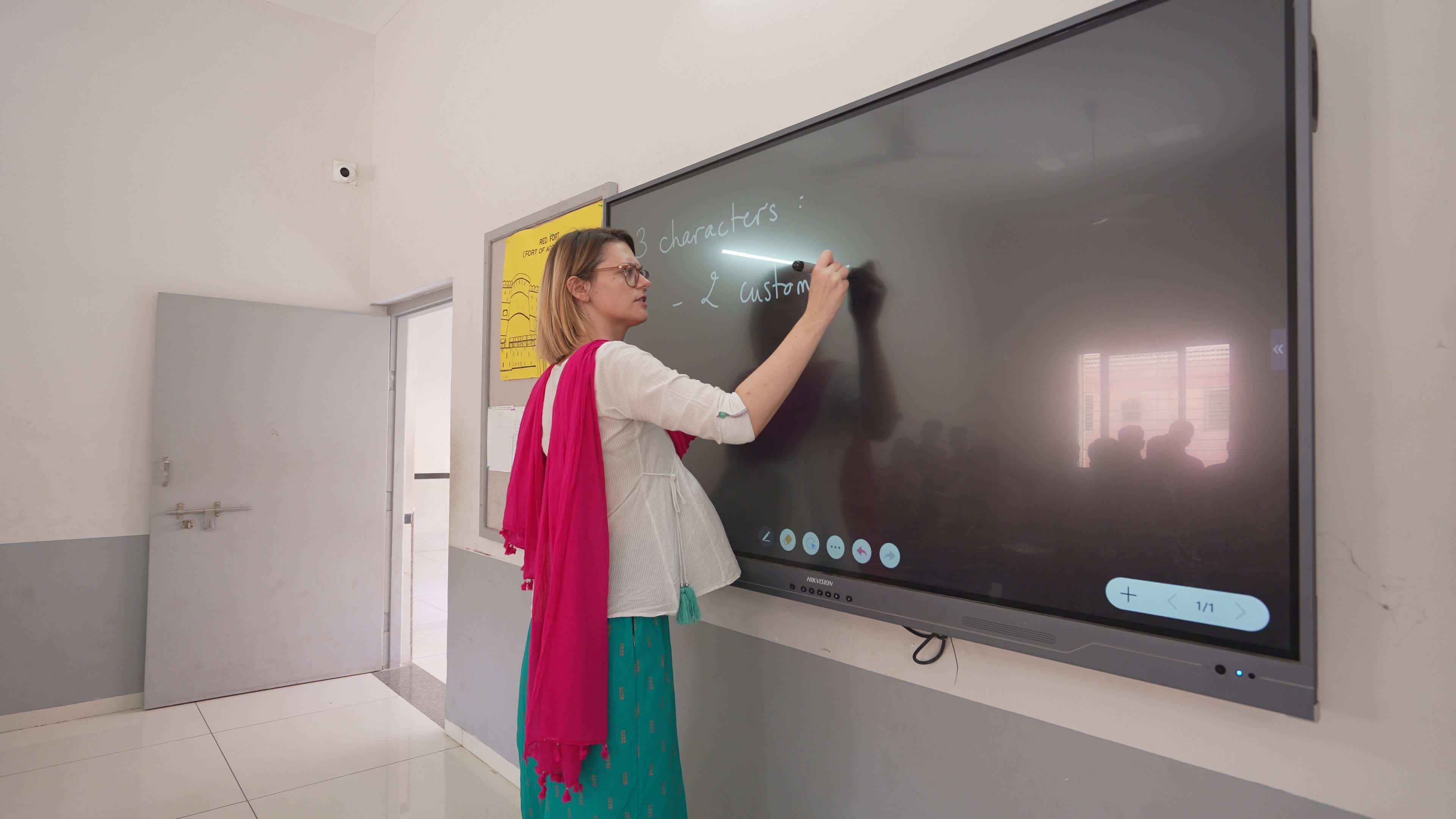 Classroom Instruction Using Interactive Whiteboard Free Stock Video ...