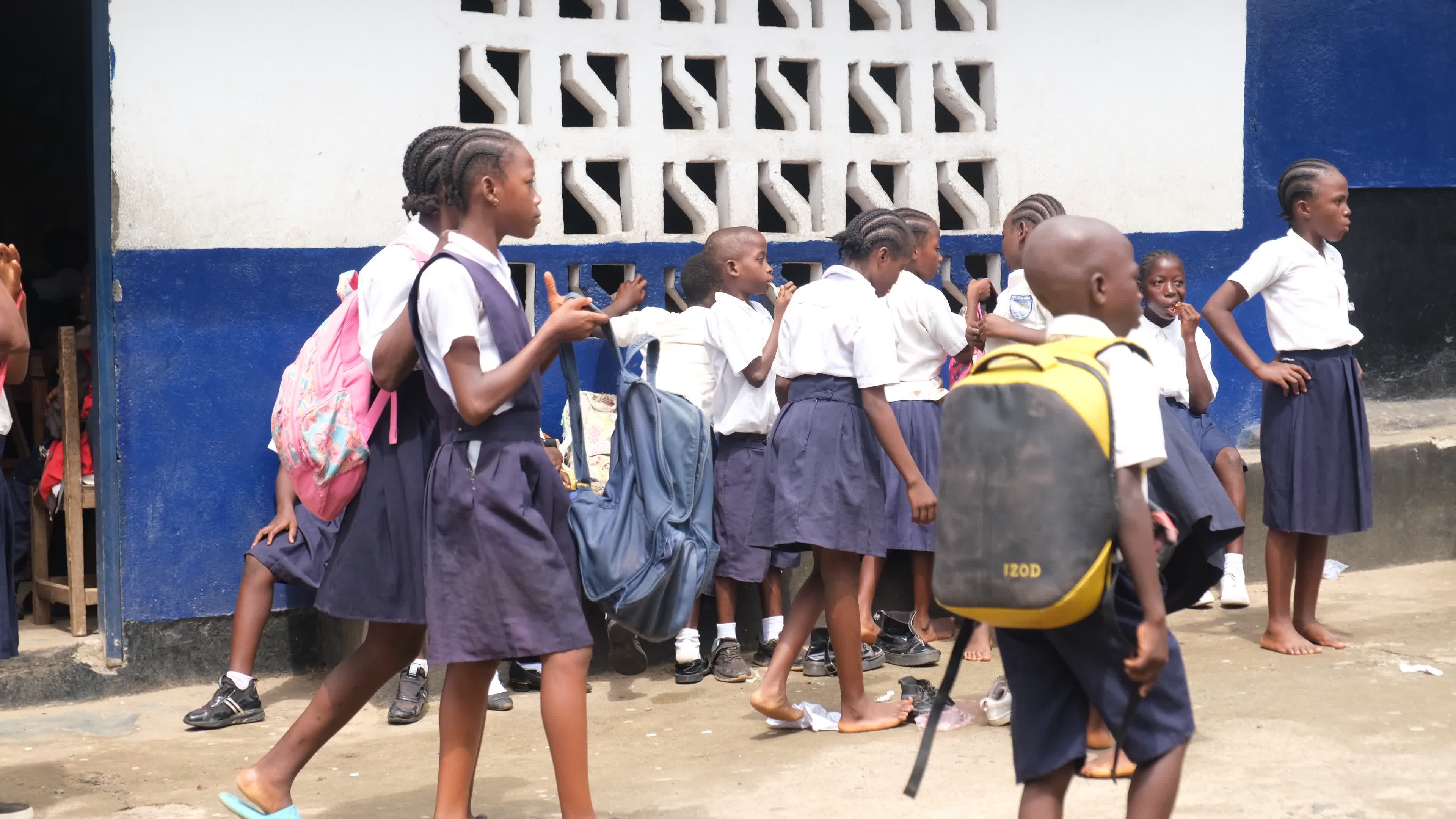 School Children Gathering Outdoors Free Stock Video Footage, Royalty ...