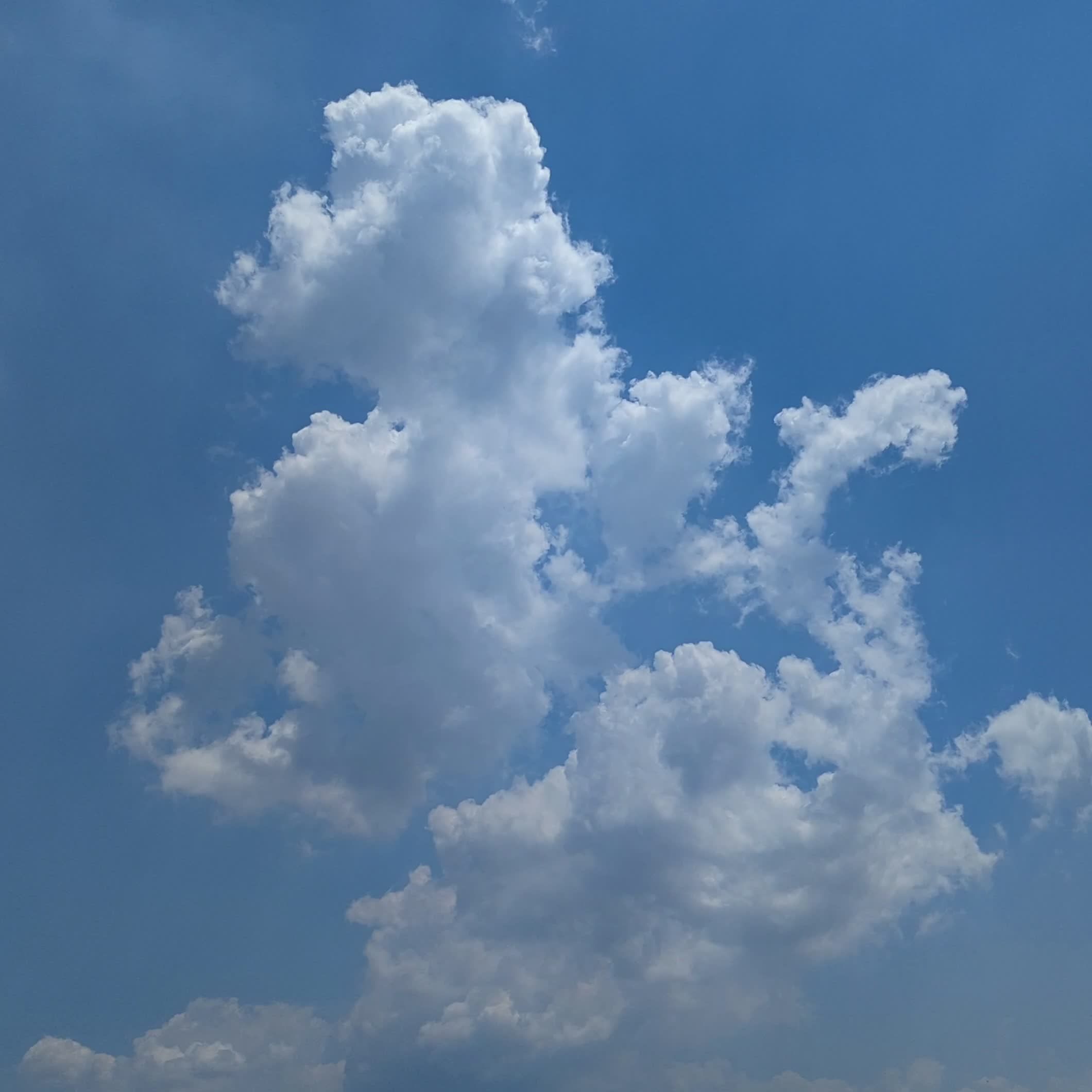 Peaceful Blue Sky with Fluffy White Clouds Free Stock Video Footage ...