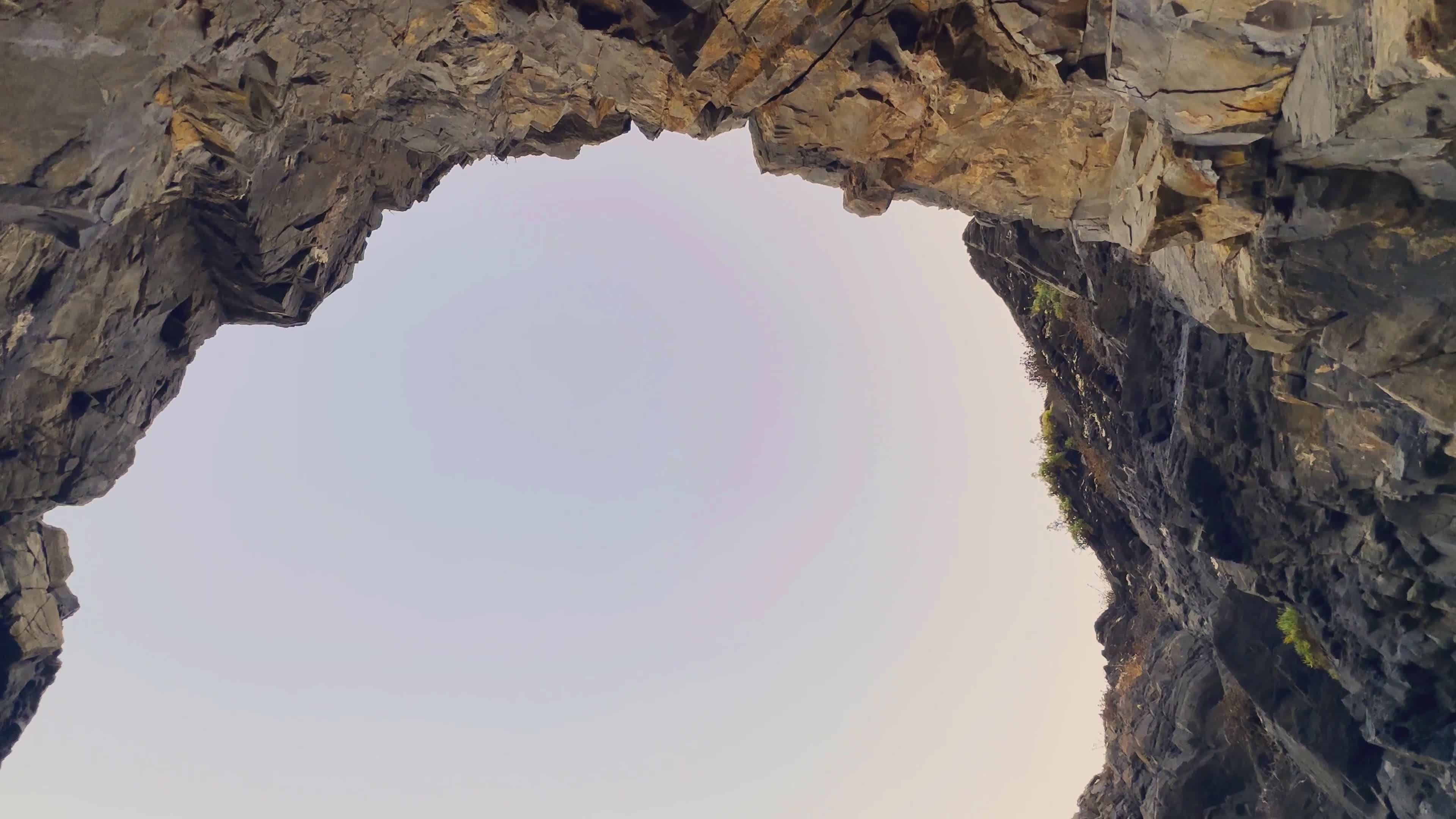 Scenic Coastal Rock Formation at Sunset Free Stock Video Footage ...