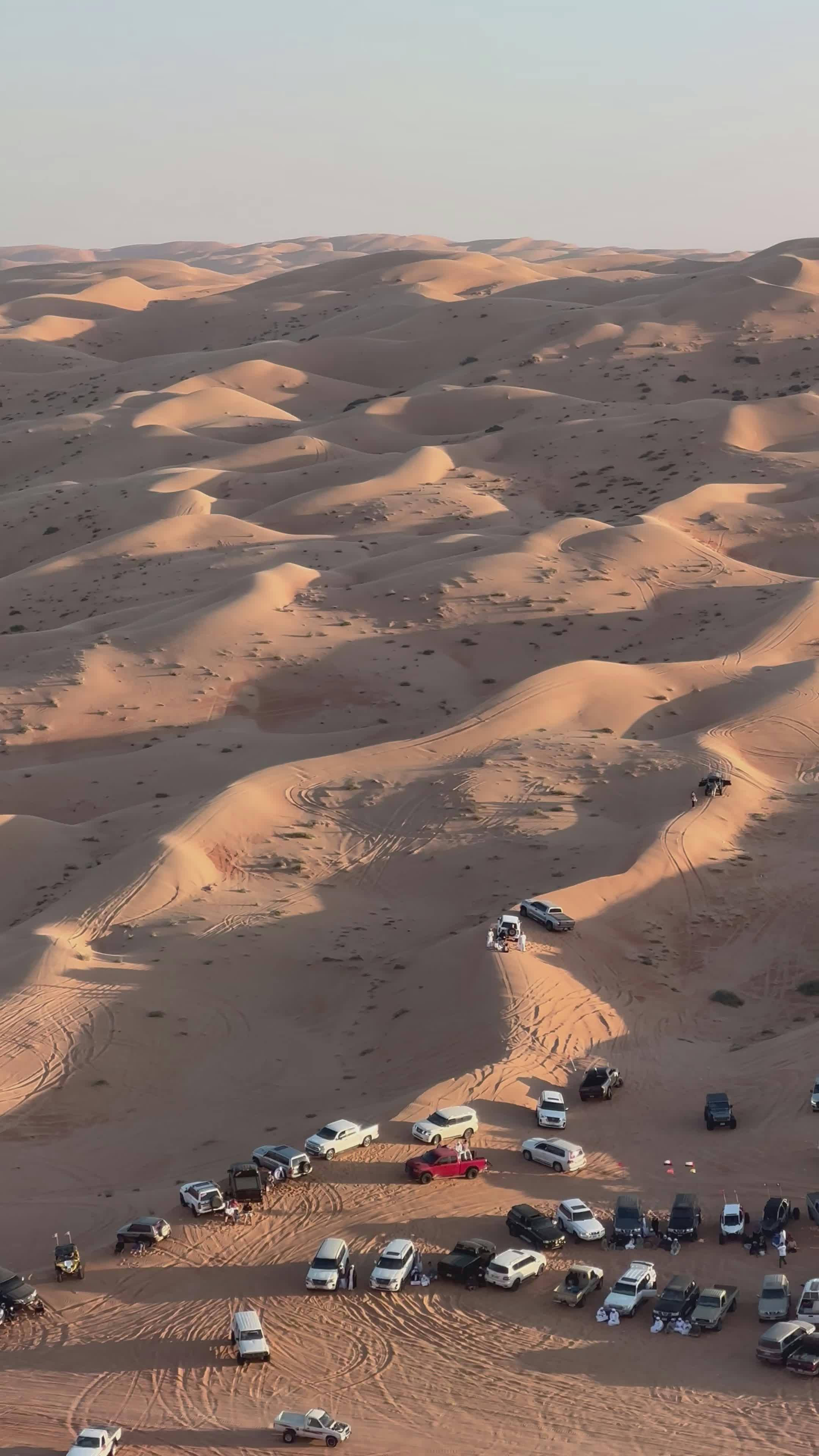 Aerial View of Desert Off-Road Adventure Free Stock Video Footage ...