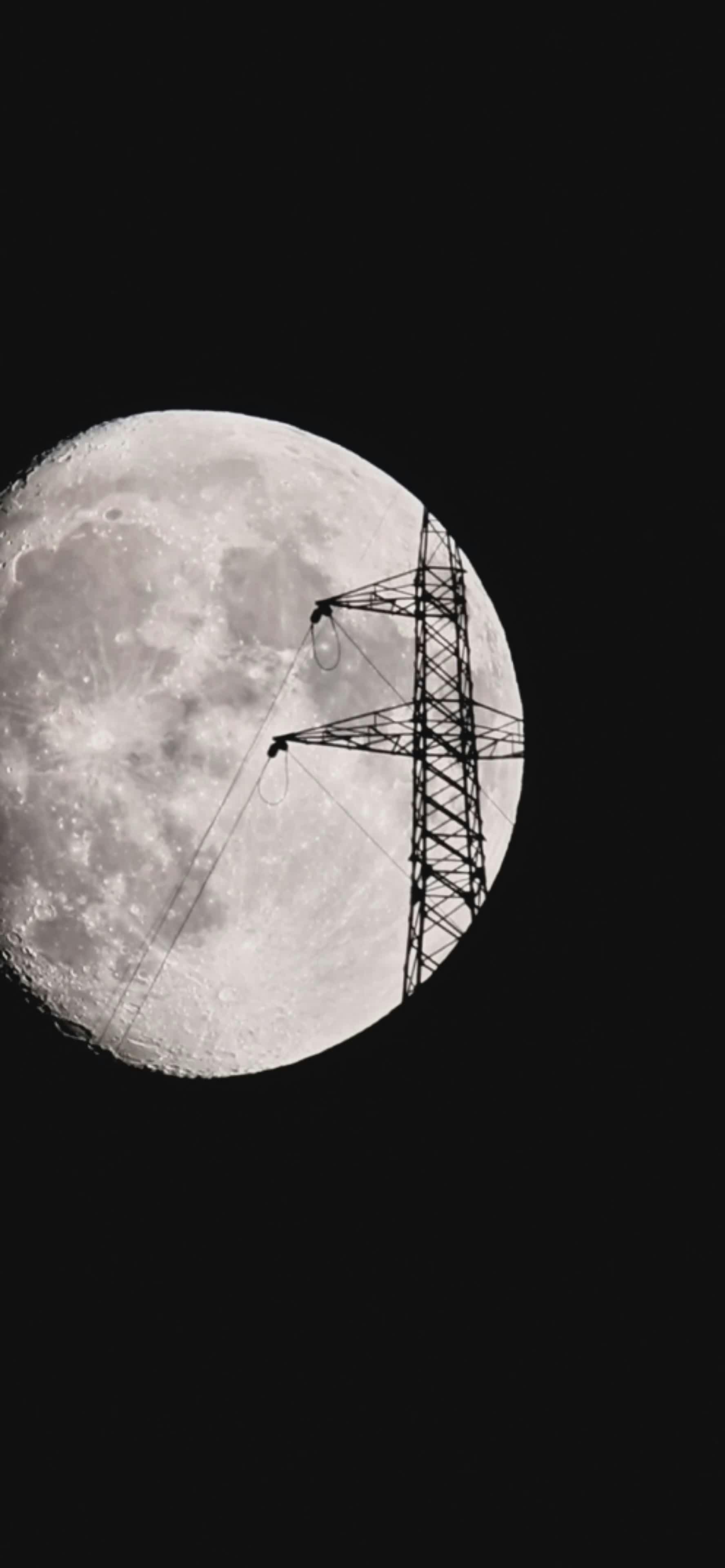 Full Moon Setting Behind Iconic Hilltop Tower Free Stock Video Footage ...