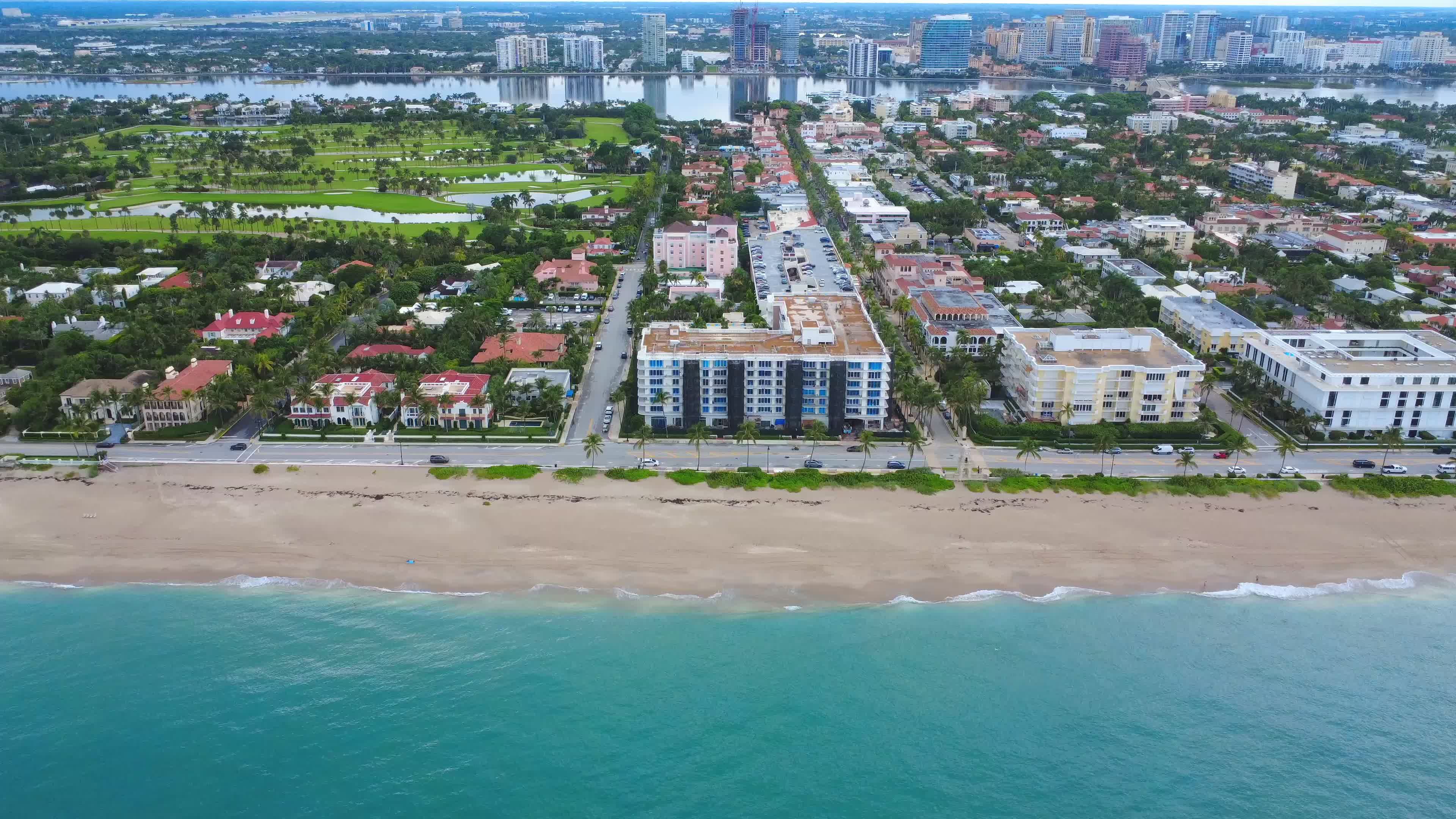 Stunning Aerial View of Florida Beachfront Free Stock Video Footage ...