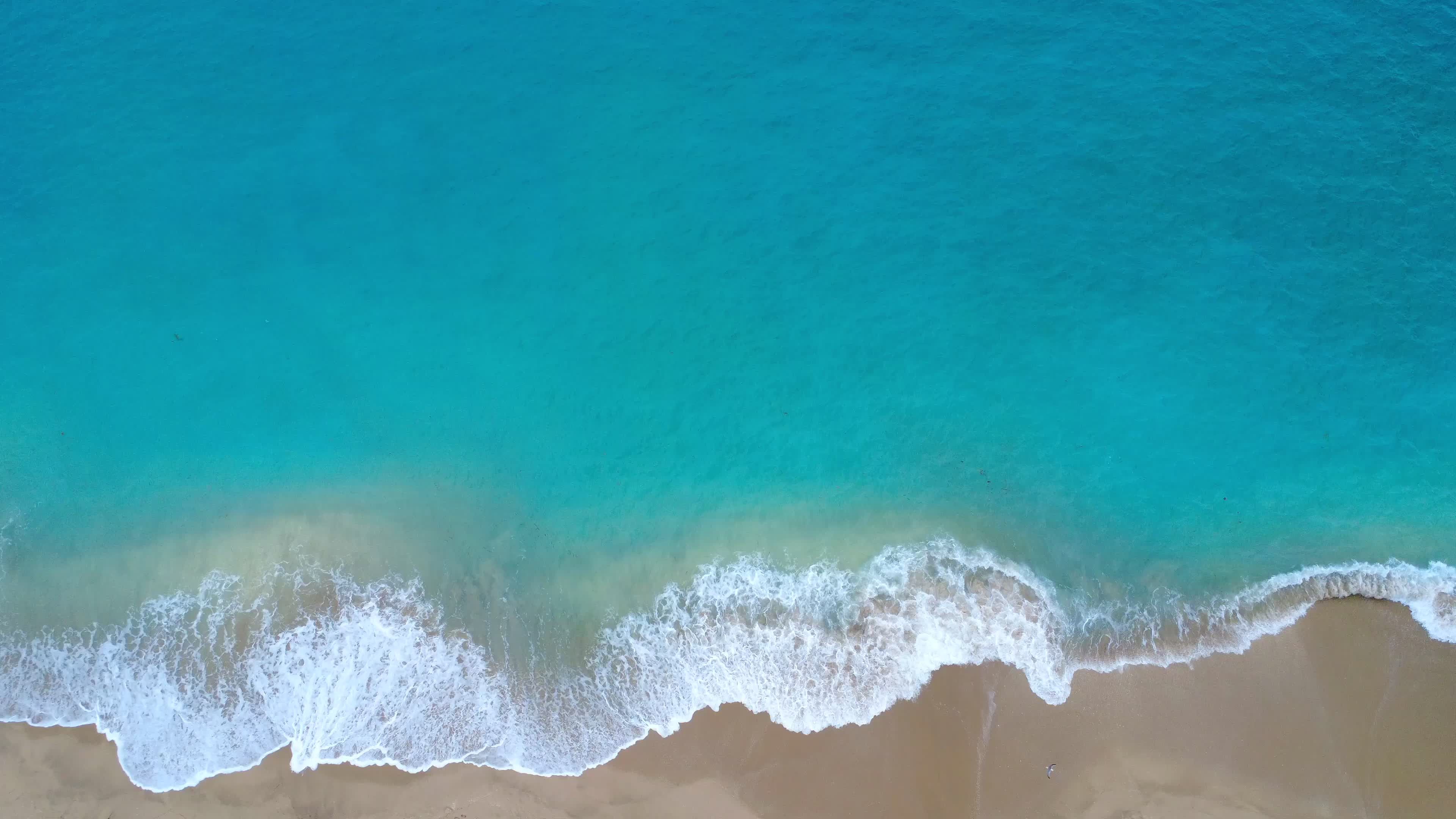 Stunning Aerial View of Ocean Waves Free Stock Video Footage, Royalty ...