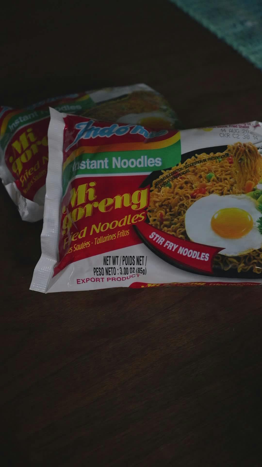 Indomie Instant Noodles Packaging Close-up Free Stock Video Footage ...