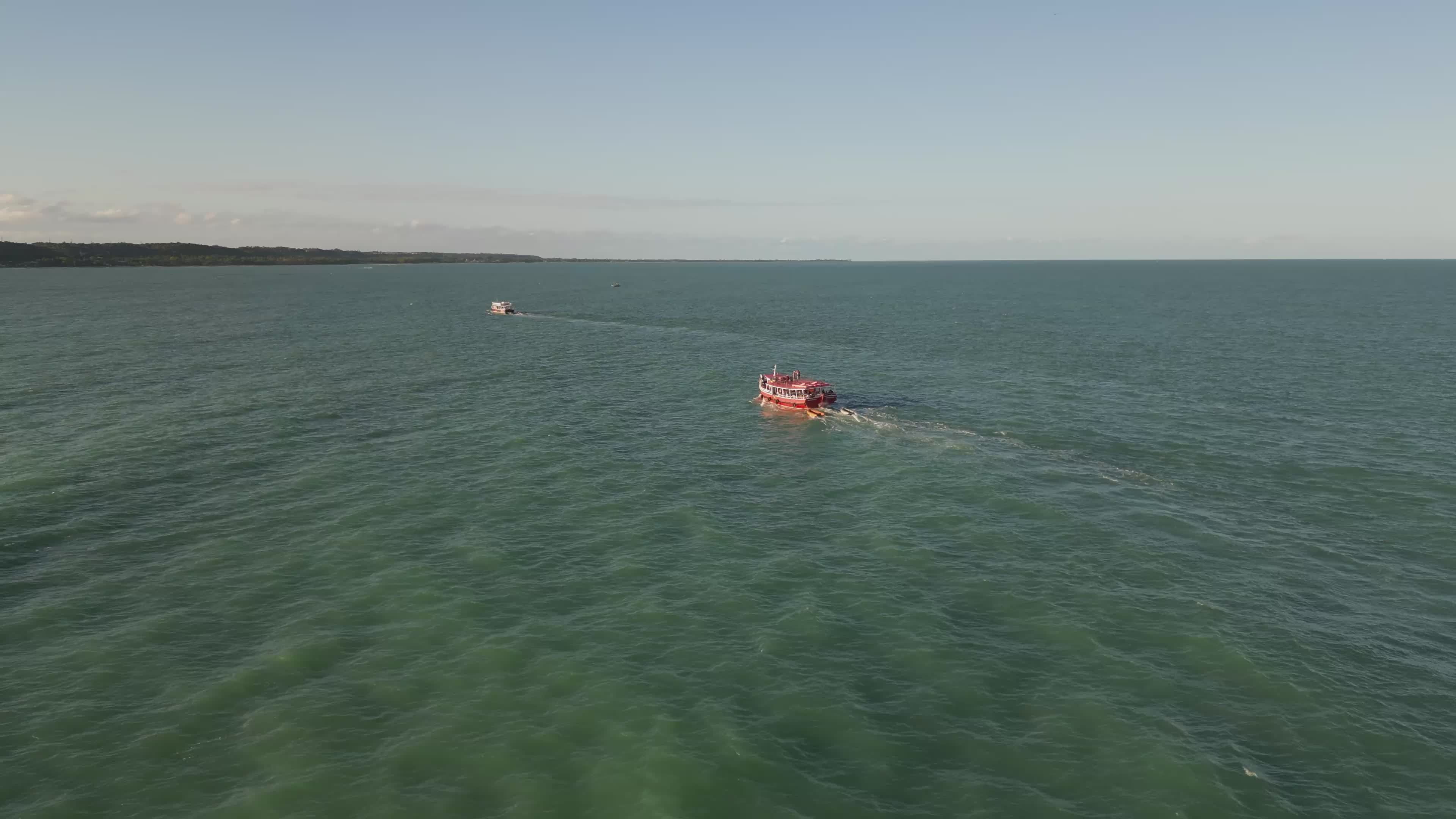 Serene Boat Ride on Bahia's Azure Waters Free Stock Video Footage ...