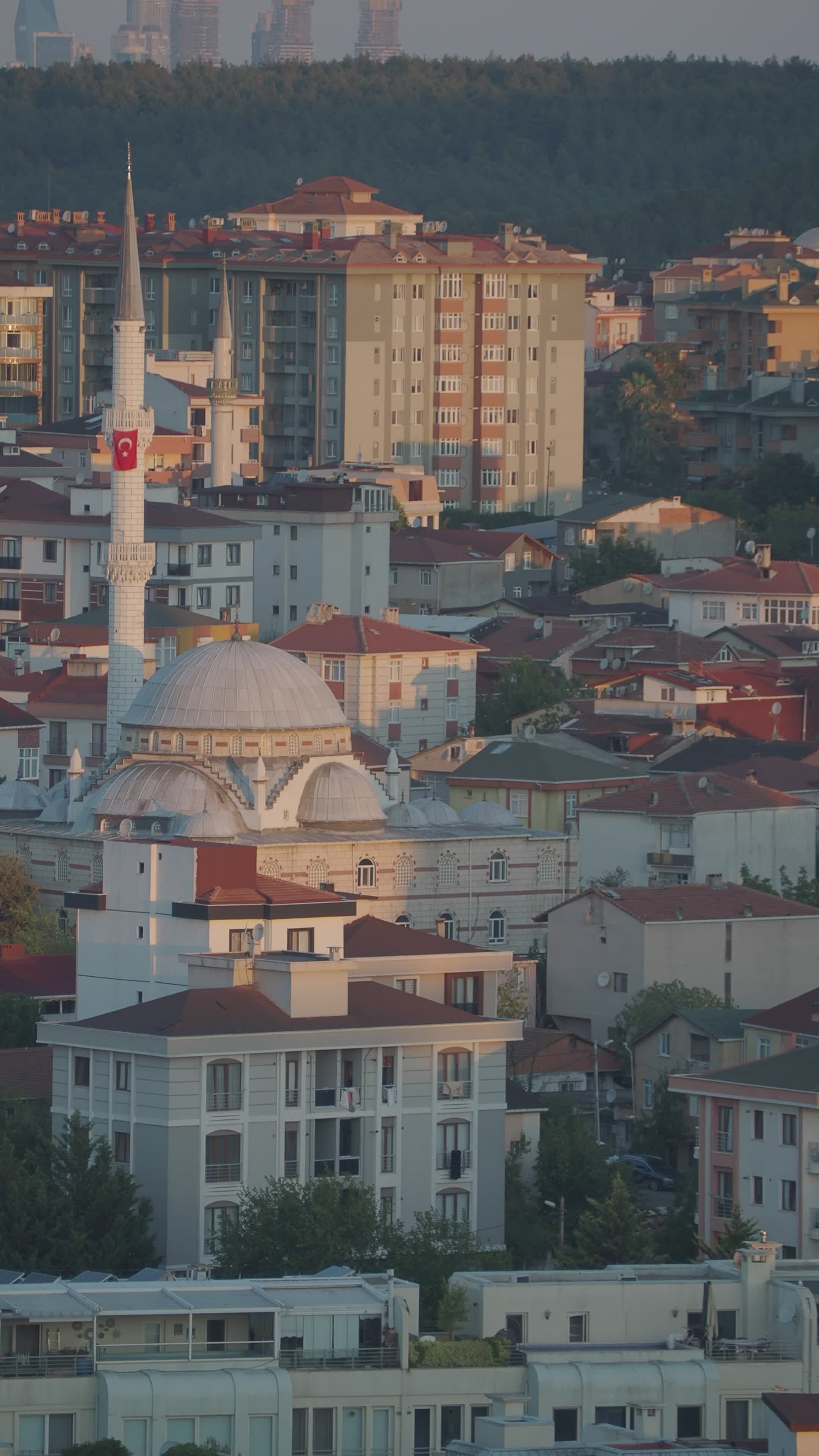 Scenic View of Istanbul Urban Landscape at Dusk Free Stock Video ...