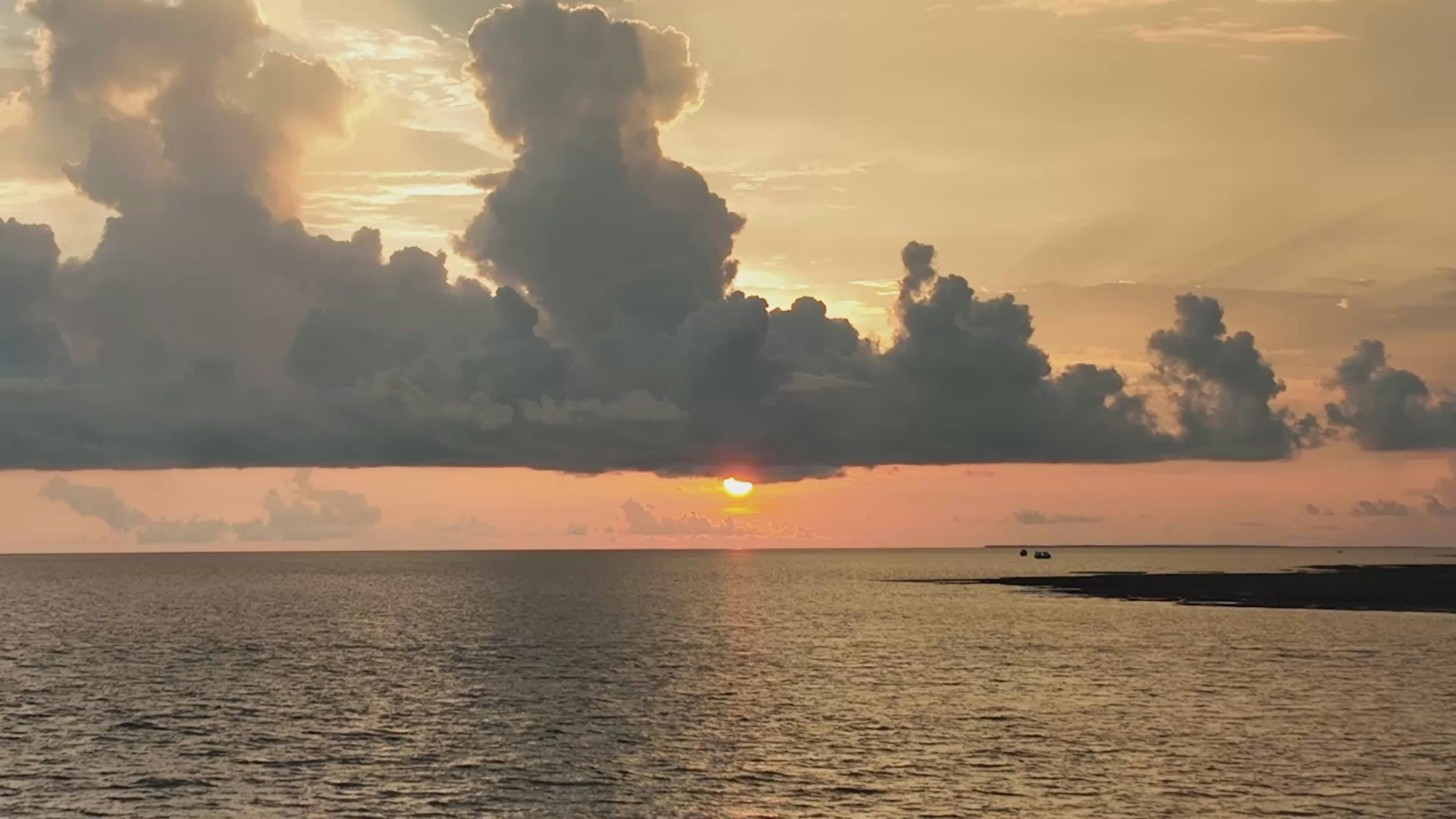 Serene Sunset at Kuakata Beach, Bangladesh Free Stock Video Footage ...