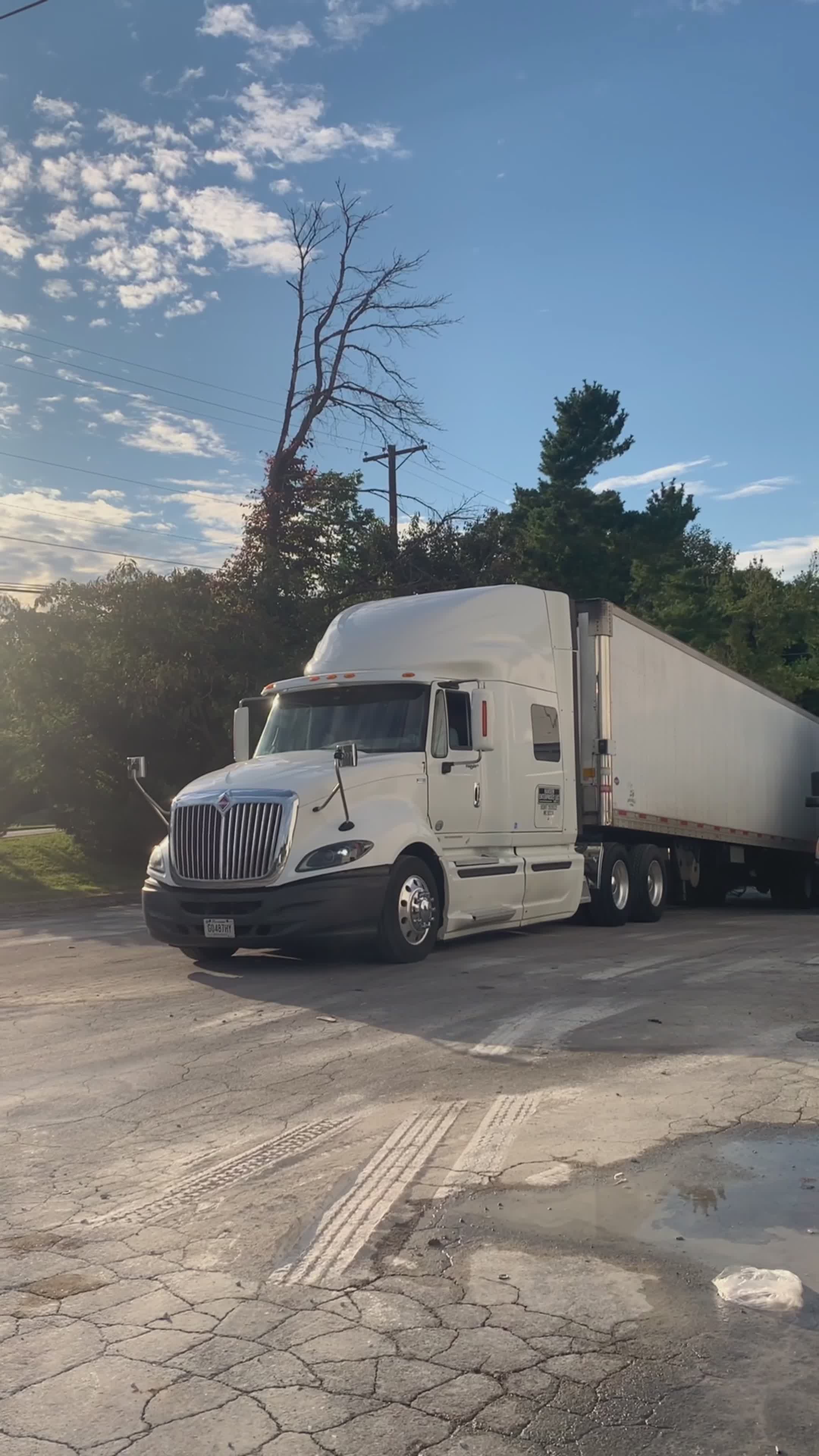 White Truck Driving at Sunset on Highway Free Stock Video Footage ...