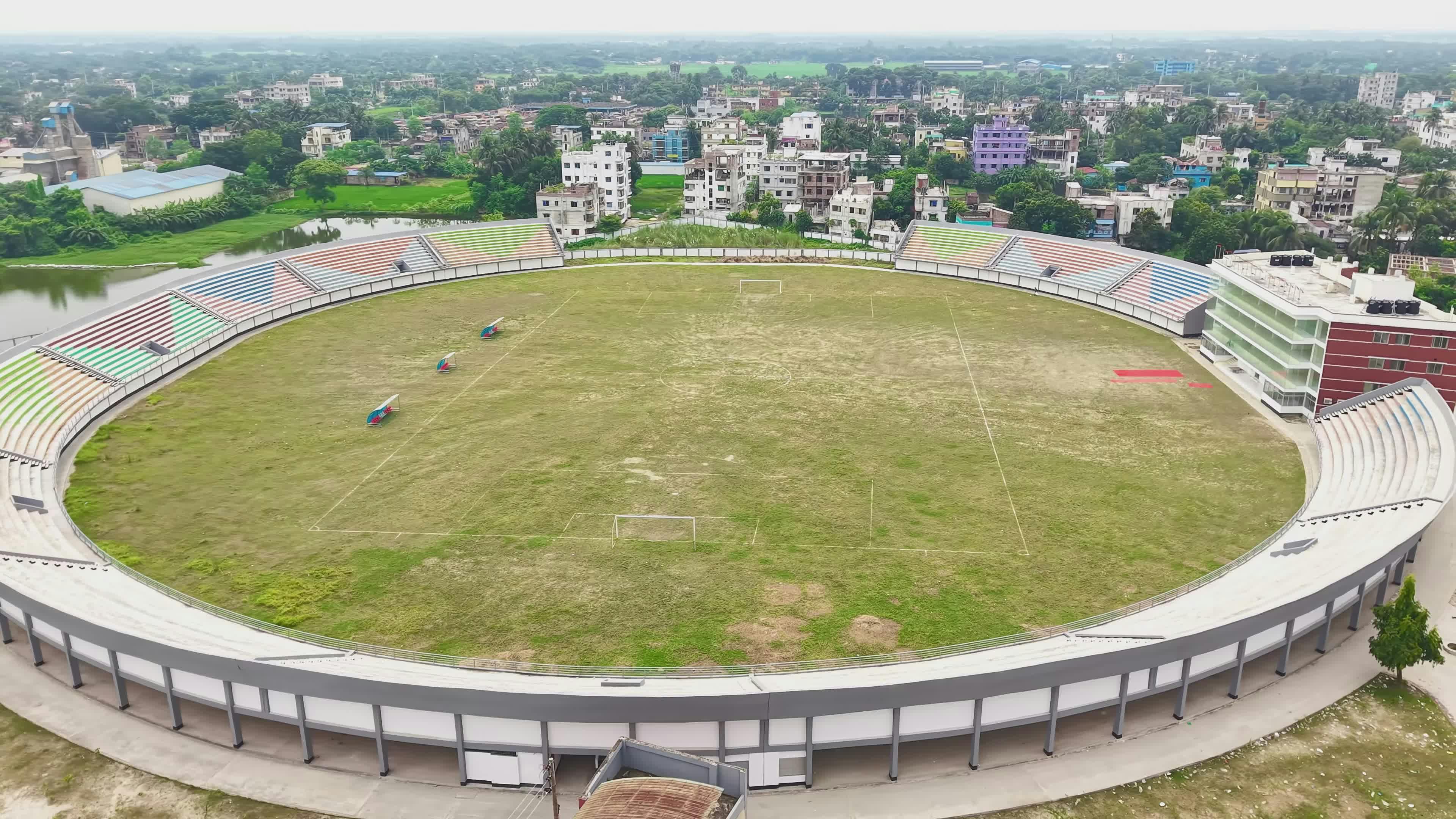 Aerial View of Noida Indoor Stadium Free Stock Video Footage, Royalty ...