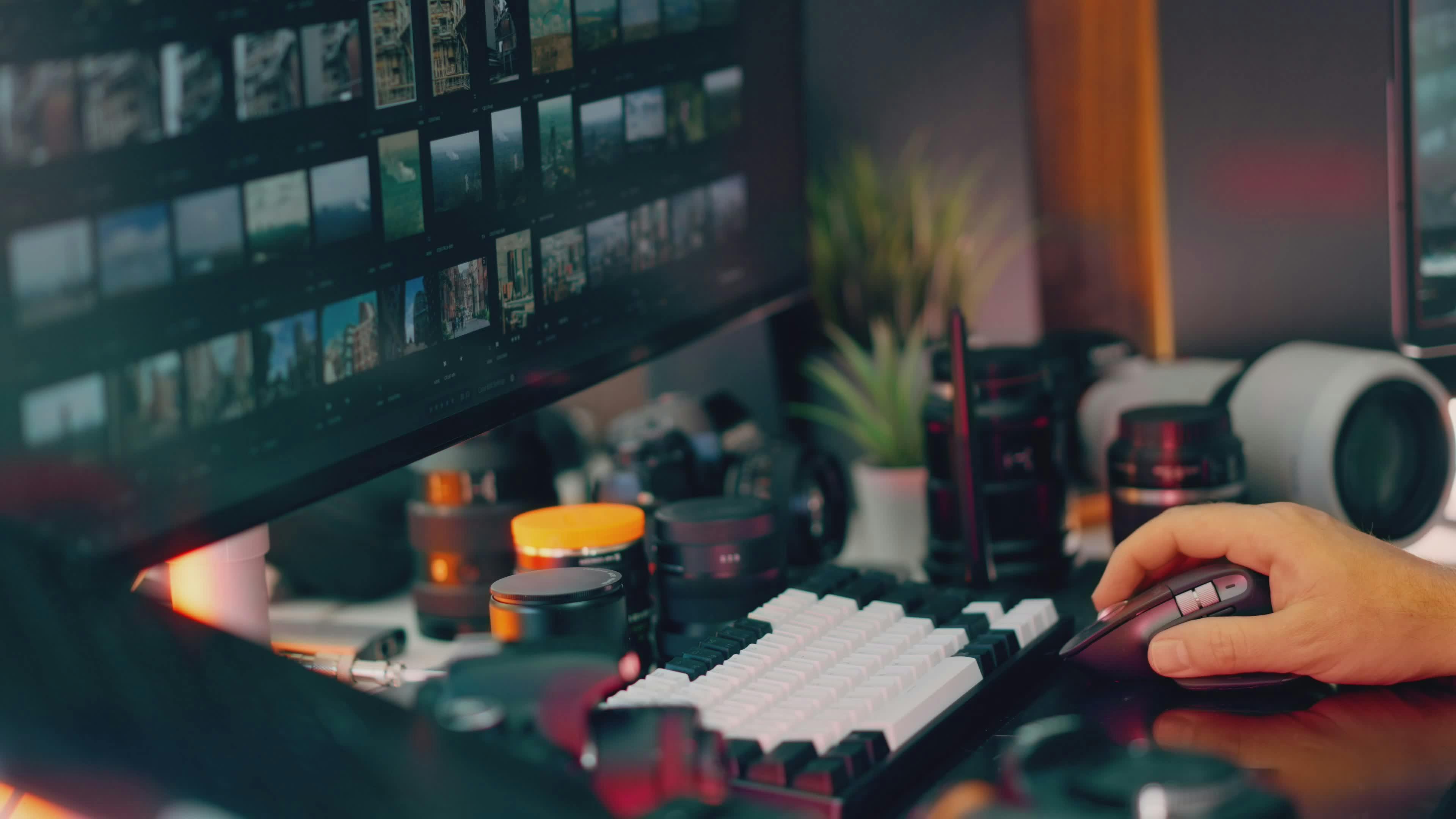 Professional Editing Workspace in Home Office Free Stock Video Footage ...