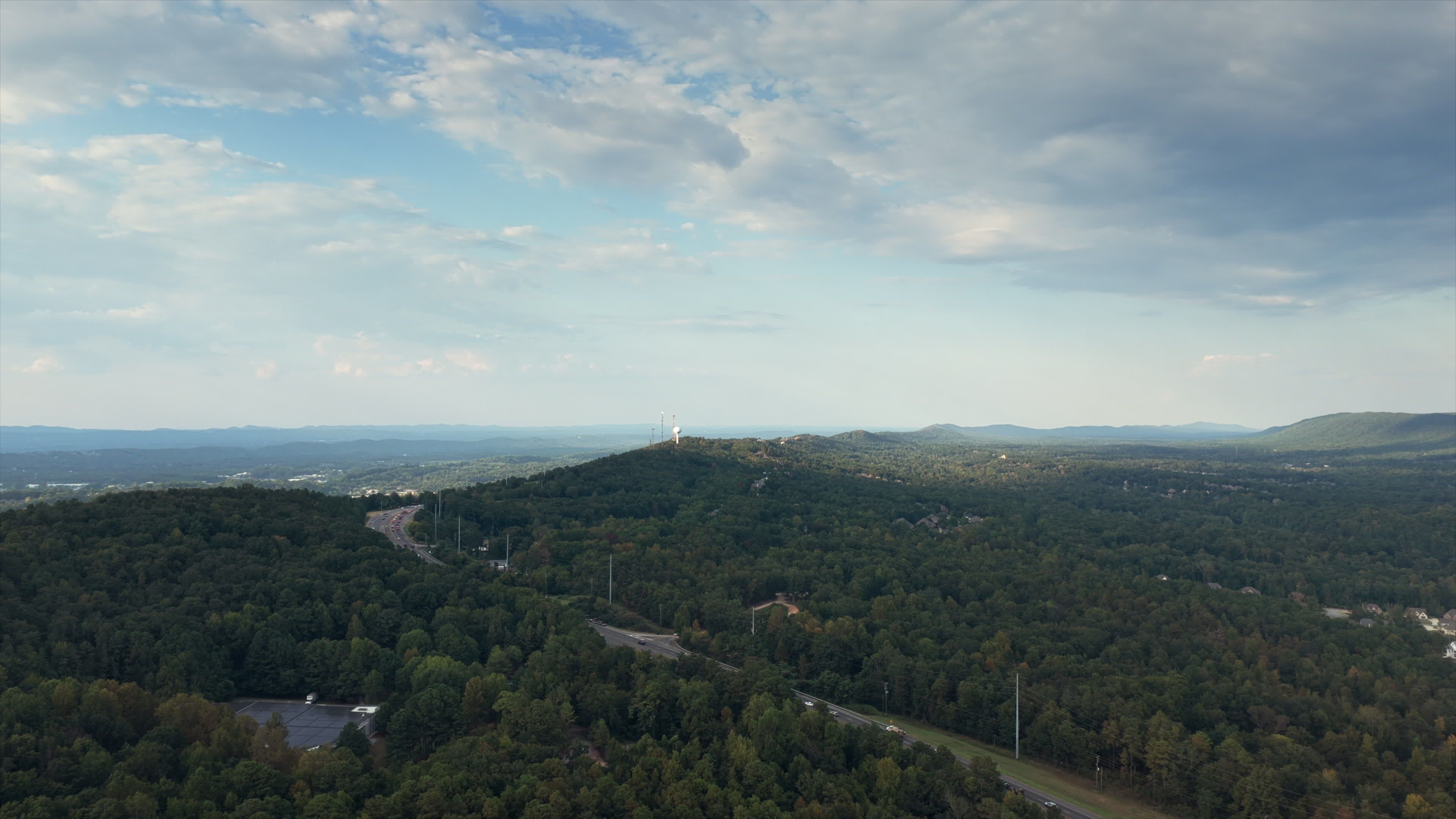 Aerial Drone View of Birmingham Alabama Landscape Free Stock Video ...