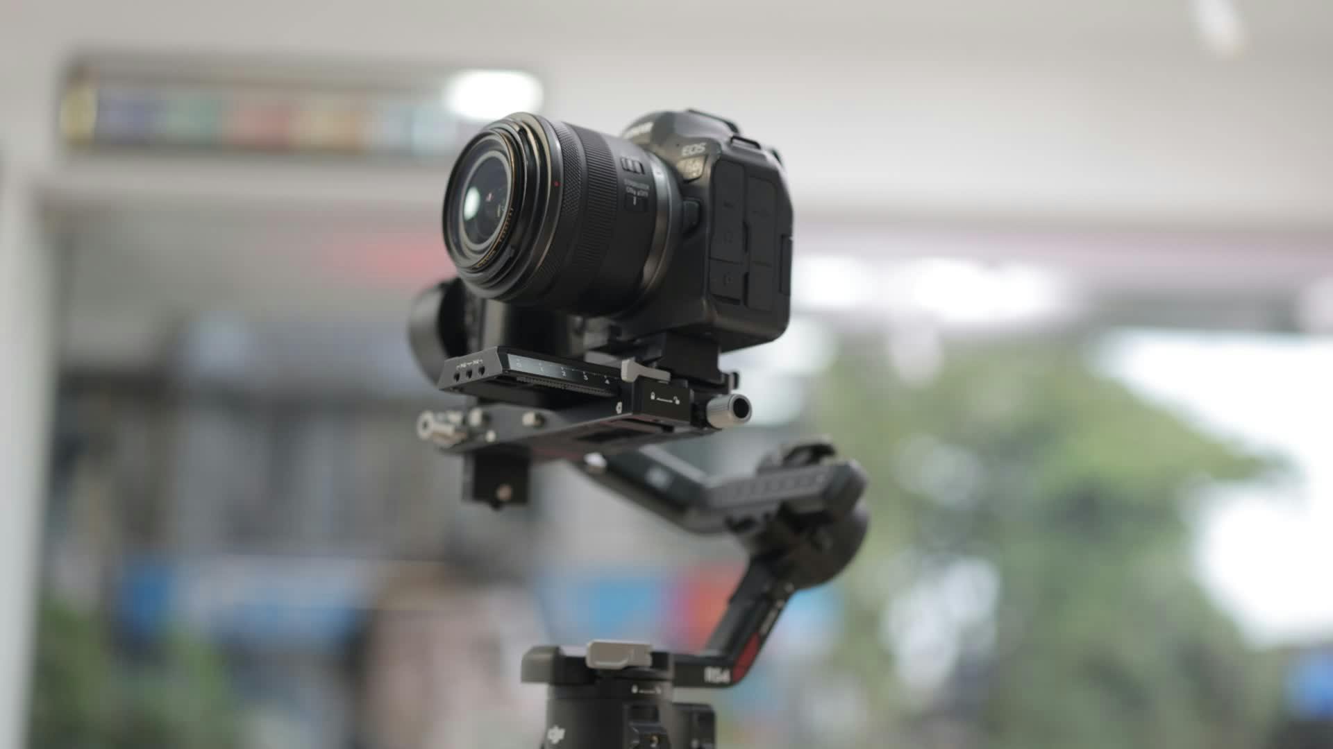 Professional Camera Setup on Gimbal Indoors Free Stock Video Footage ...