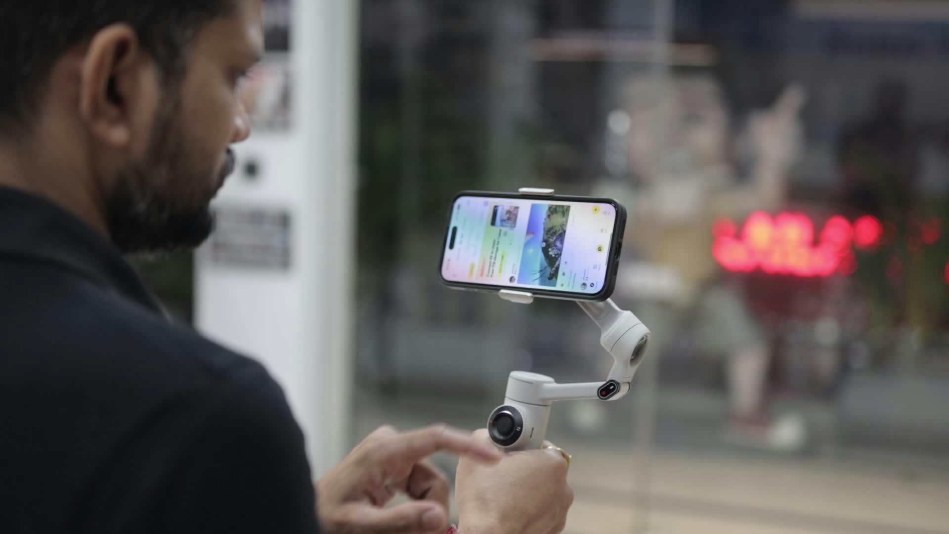 Modern Videographer Using Smartphone Gimbal Free Stock Video Footage, Royalty-Free 4K & HD Video ...