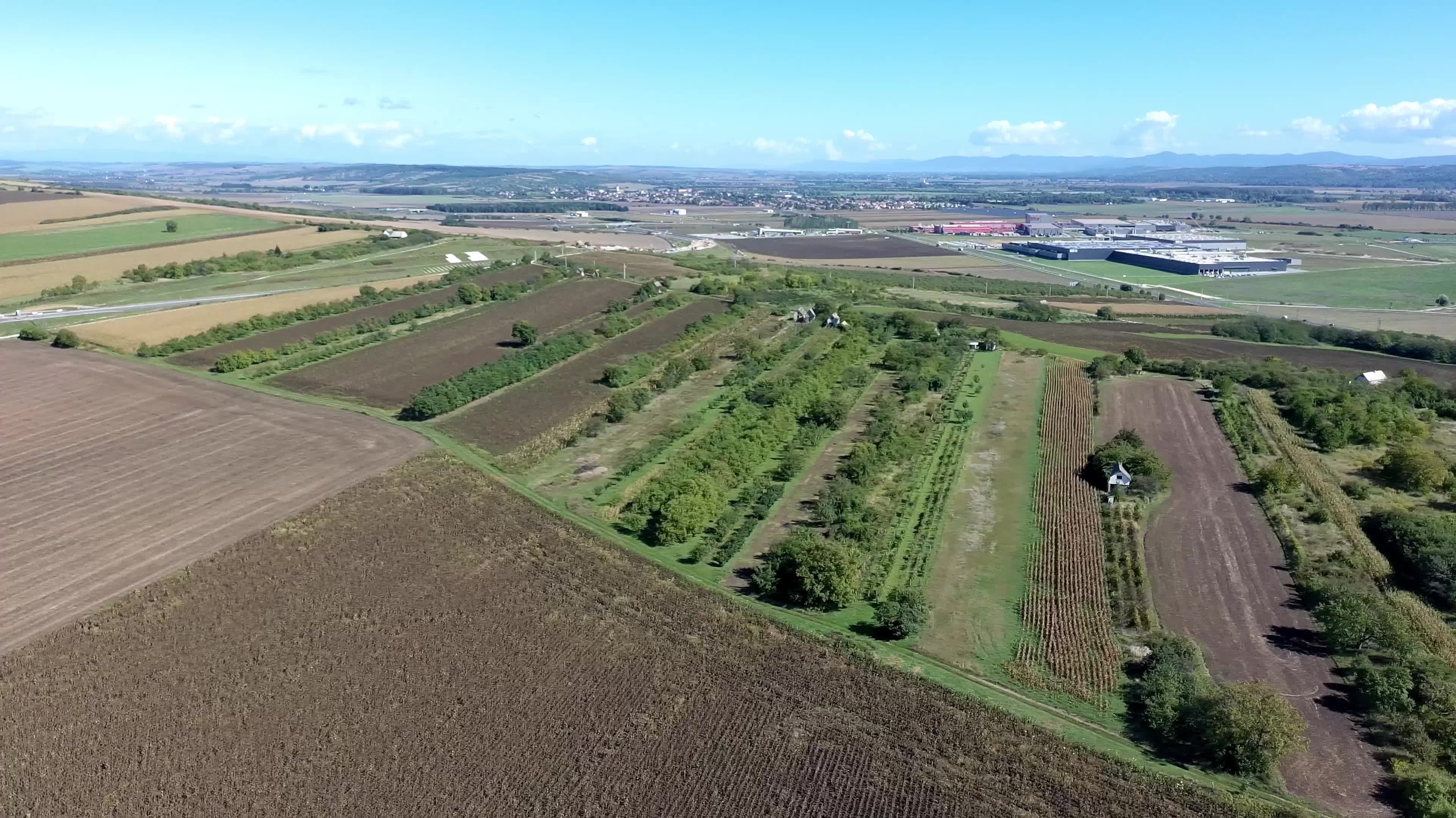 Stunning Aerial View of European Farmland Free Stock Video Footage ...