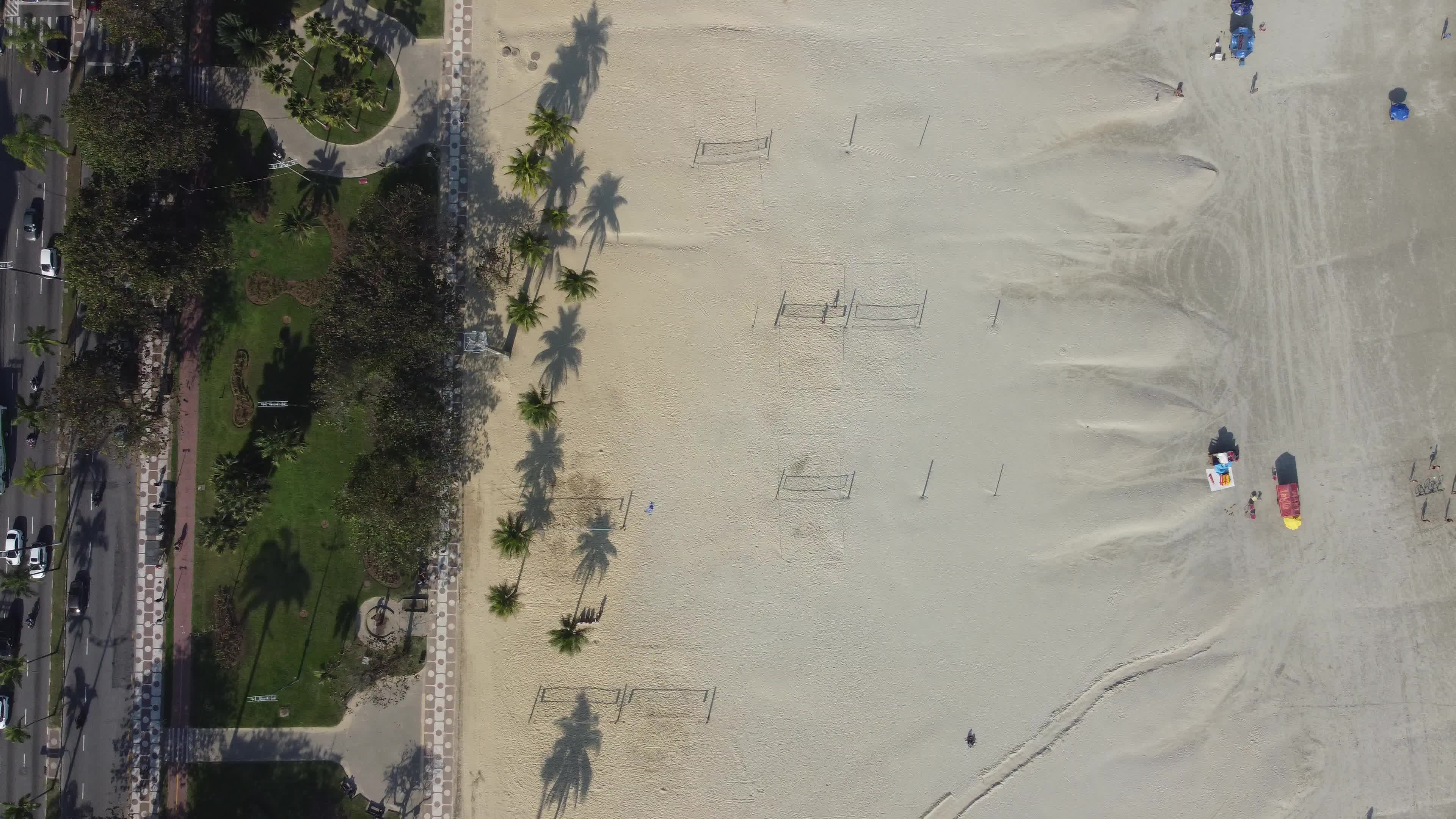 Stunning Aerial View of Sunny Beachfront Free Stock Video Footage ...