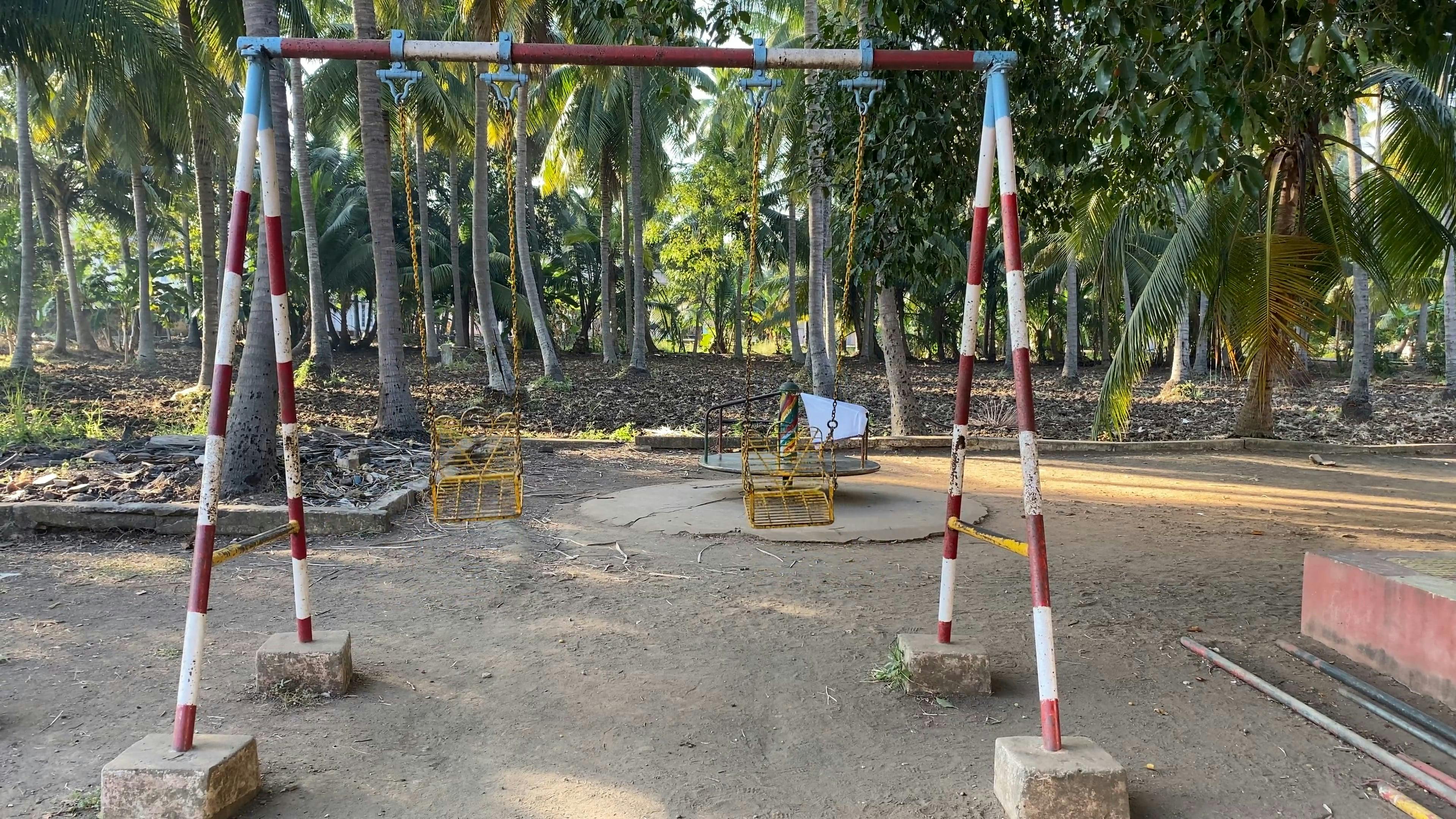 Swing Moving On It's Own · Free Stock Video