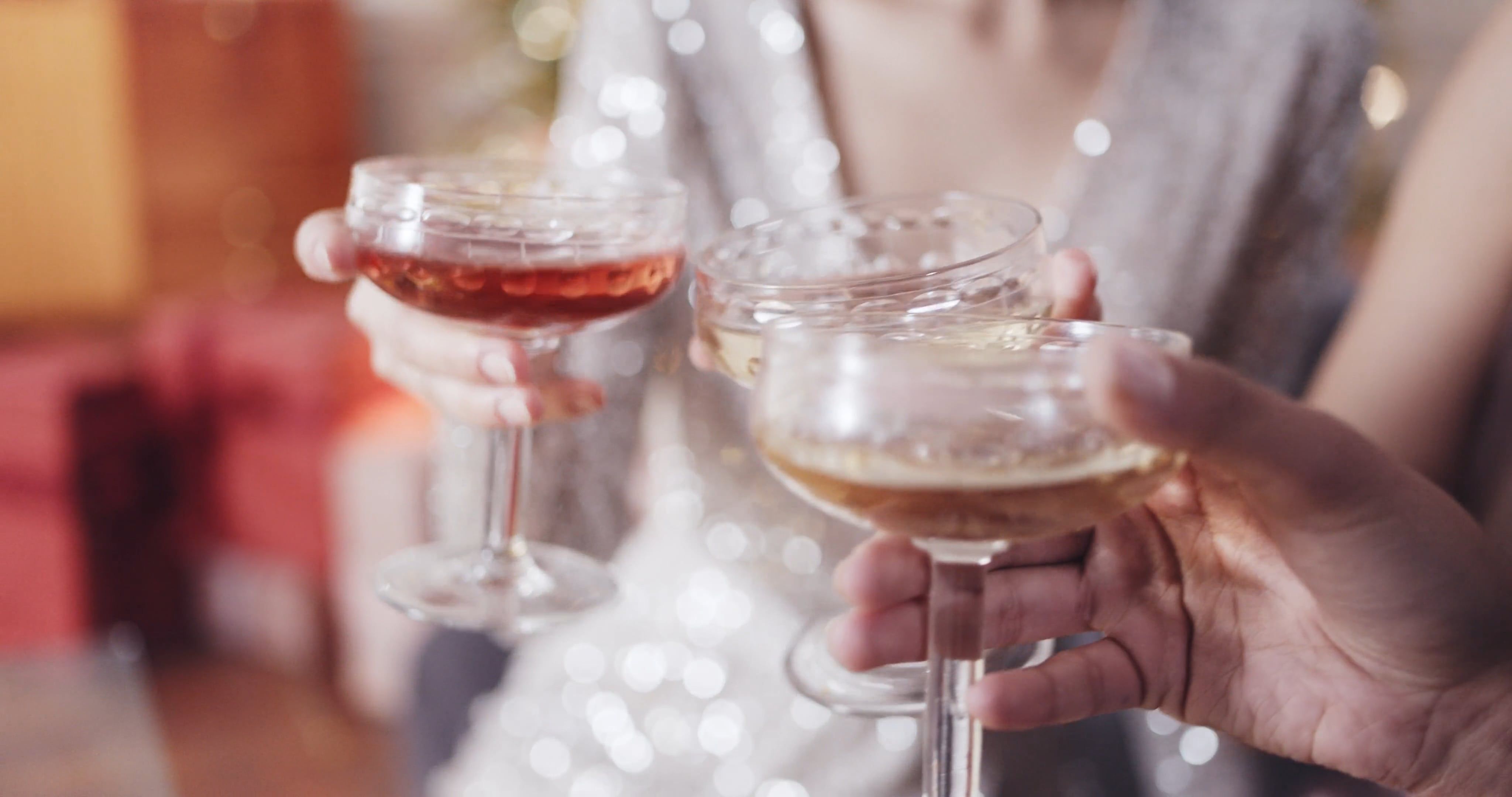 People Making A Toast With Their Drinks Free Stock Video Footage ...